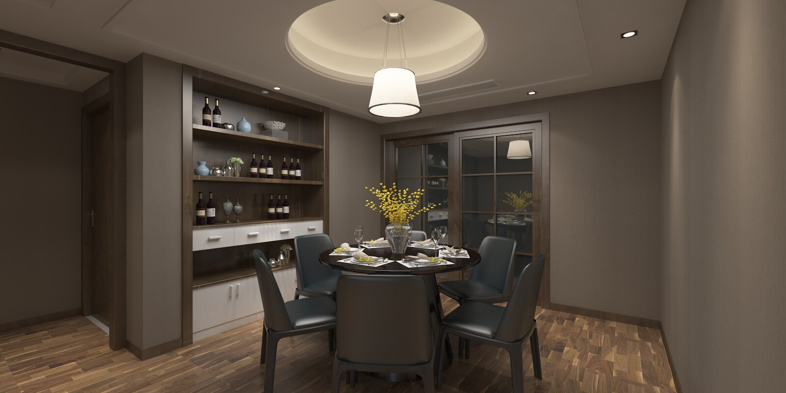 Parlor Modern Living Room 10 - 3D Model by Redbunny