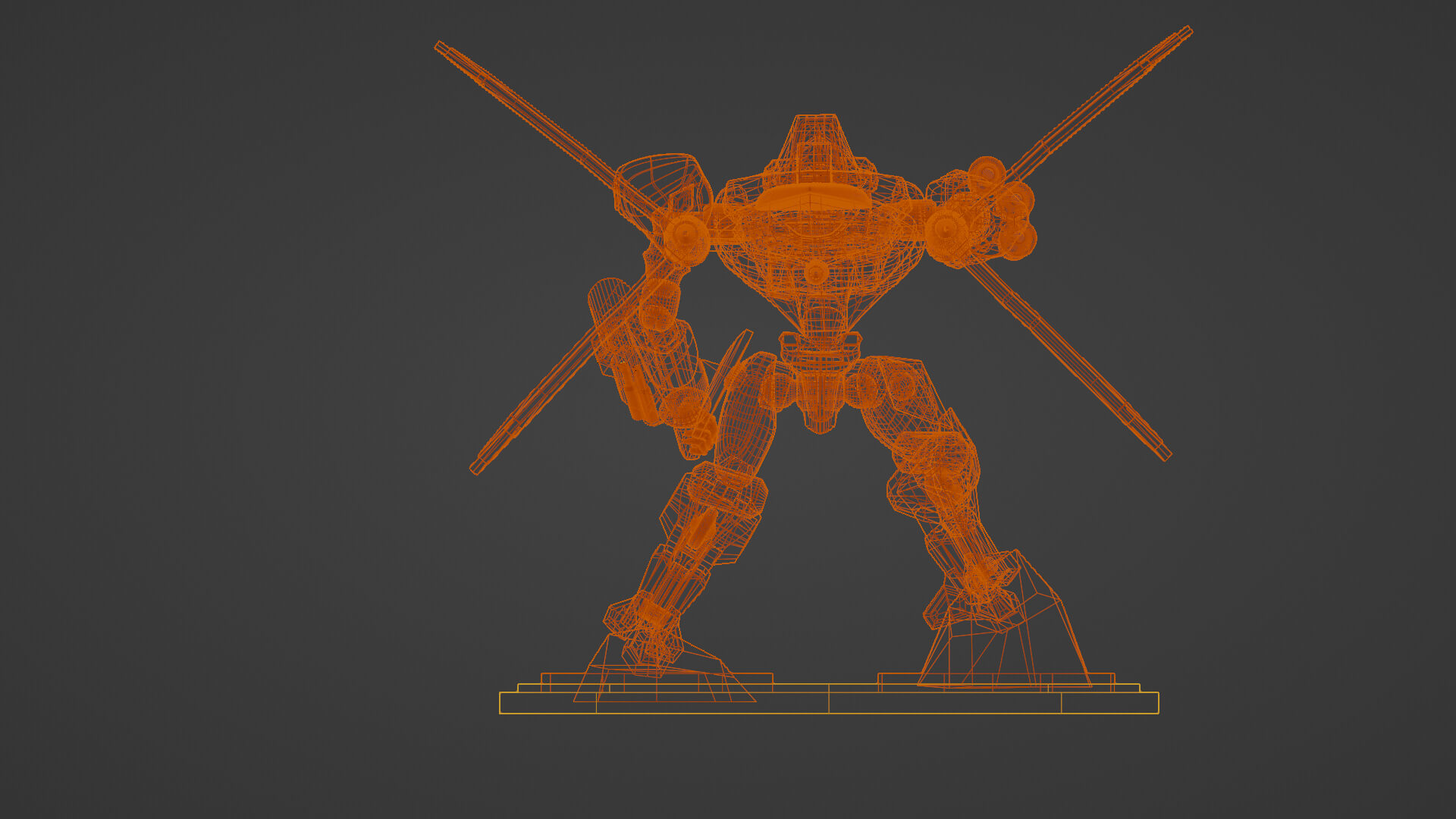 Akatsuki FE Tri Rocket MG - 3D Model by Redclay777