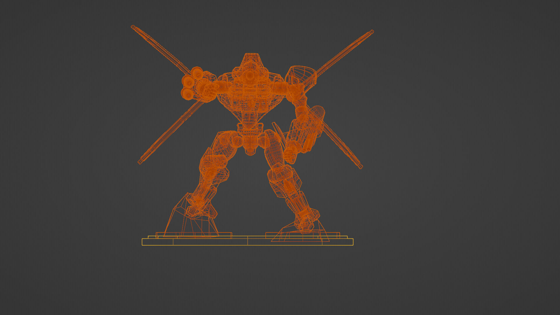 Akatsuki FE Tri Rocket MG - 3D Model by Redclay777