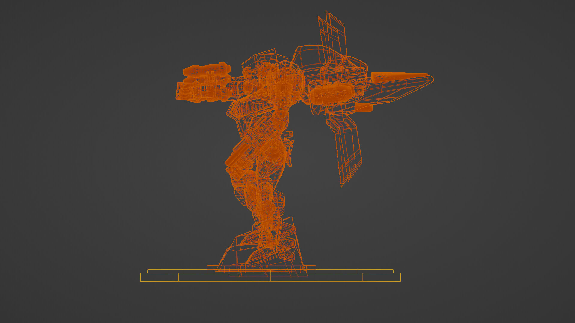 Akatsuki FE Tri Rocket MG - 3D Model by Redclay777
