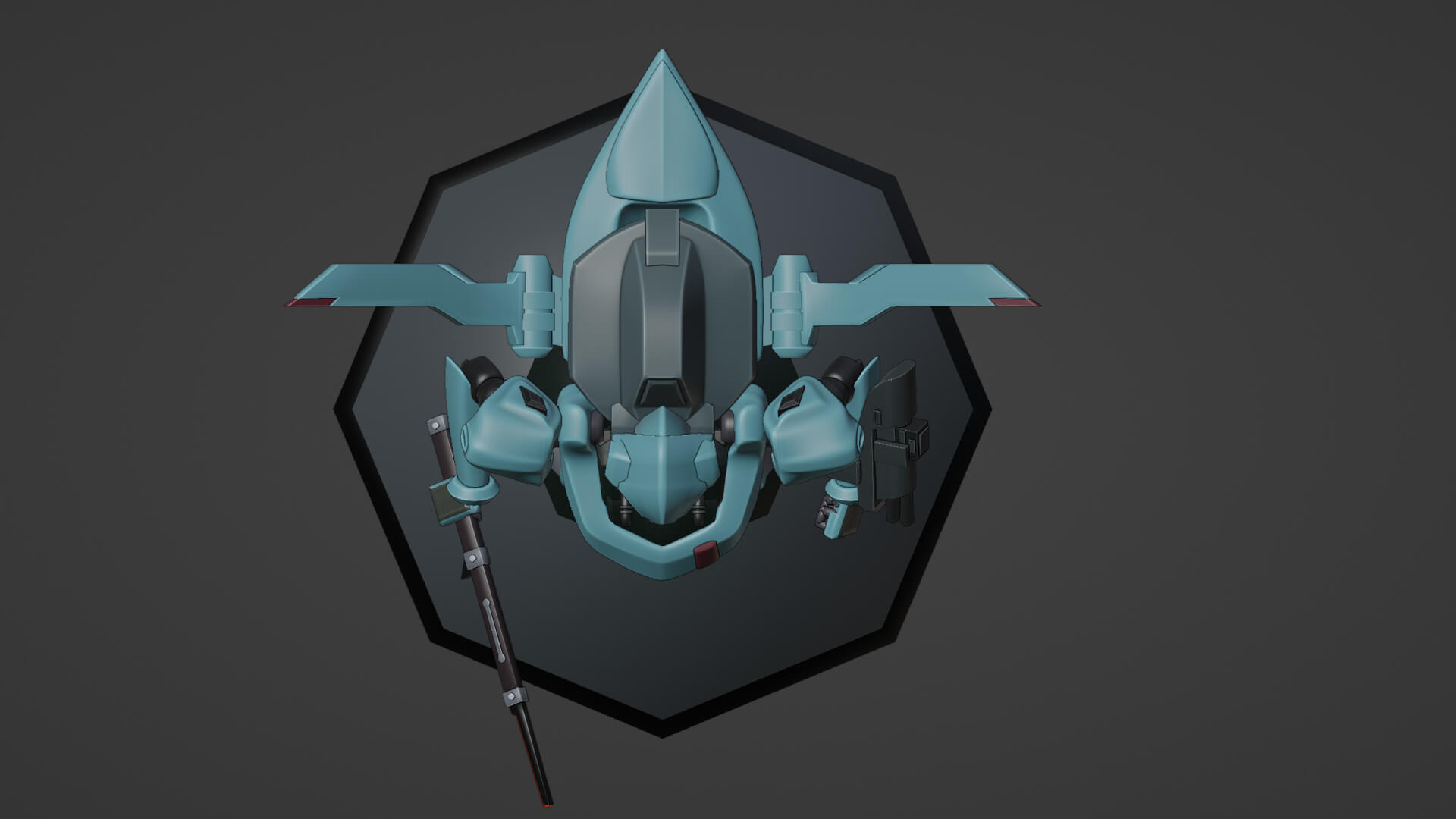 Akatsuki Shoulder Turrets - 3D Model by Redclay777