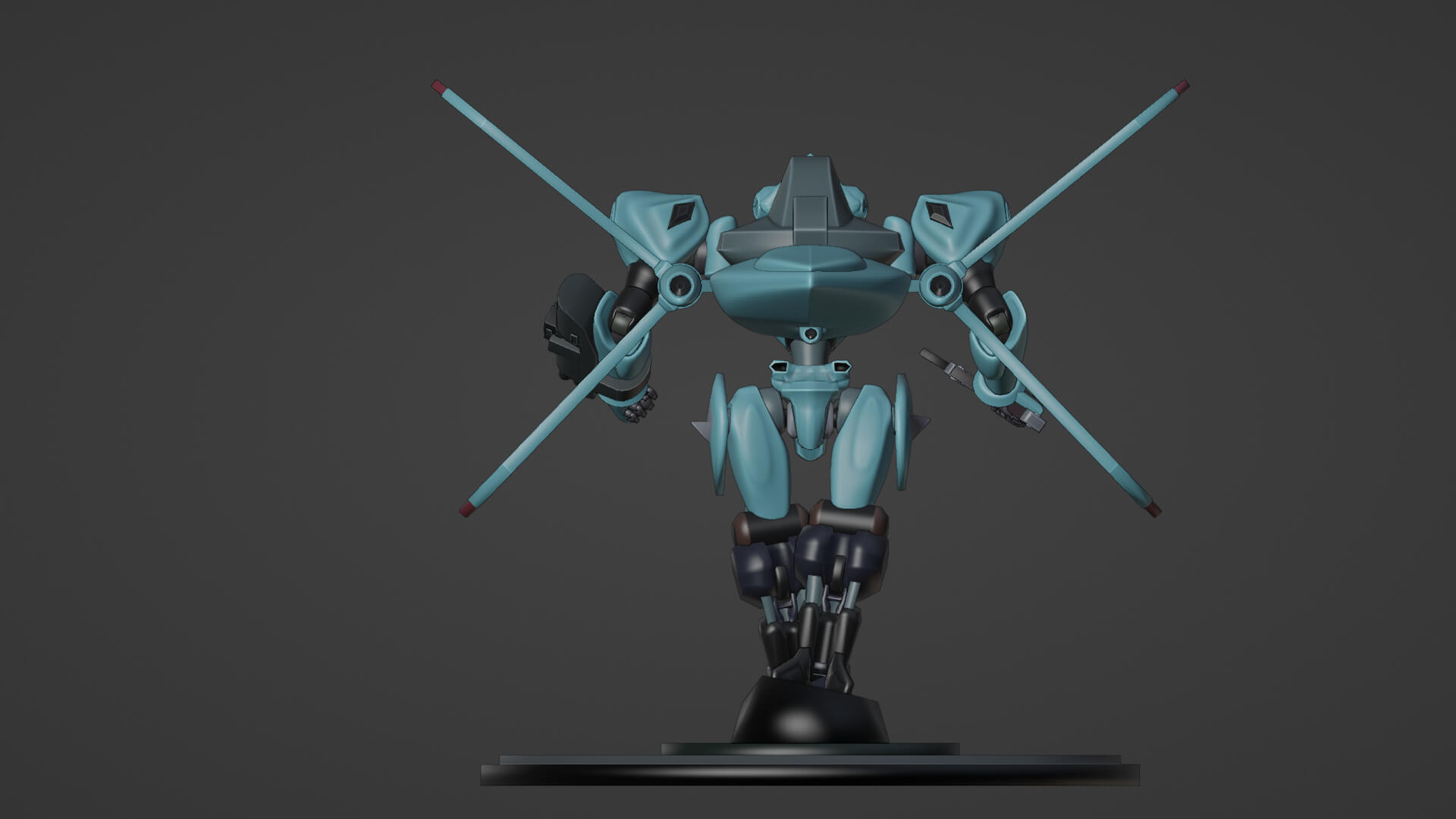 Akatsuki Shoulder Turrets - 3D Model by Redclay777