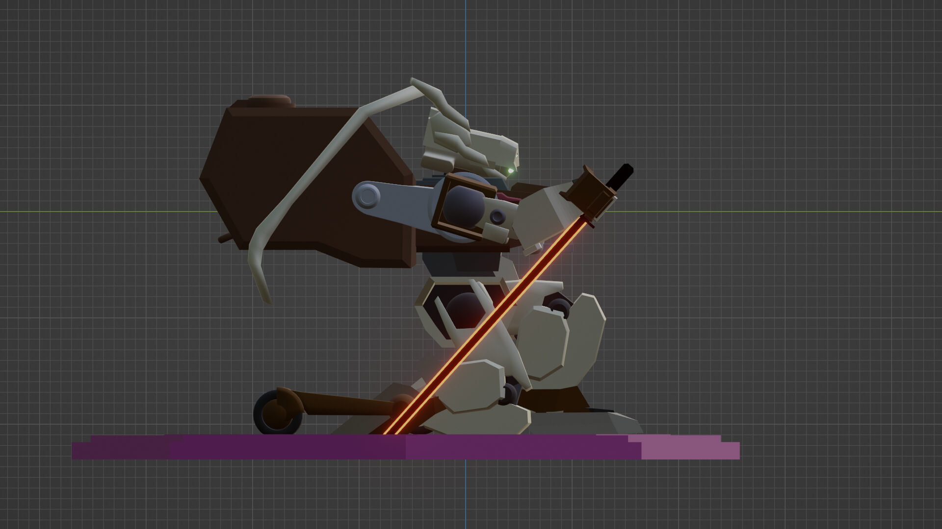Burai Custom One Knee - 3D Print Model by Redclay777