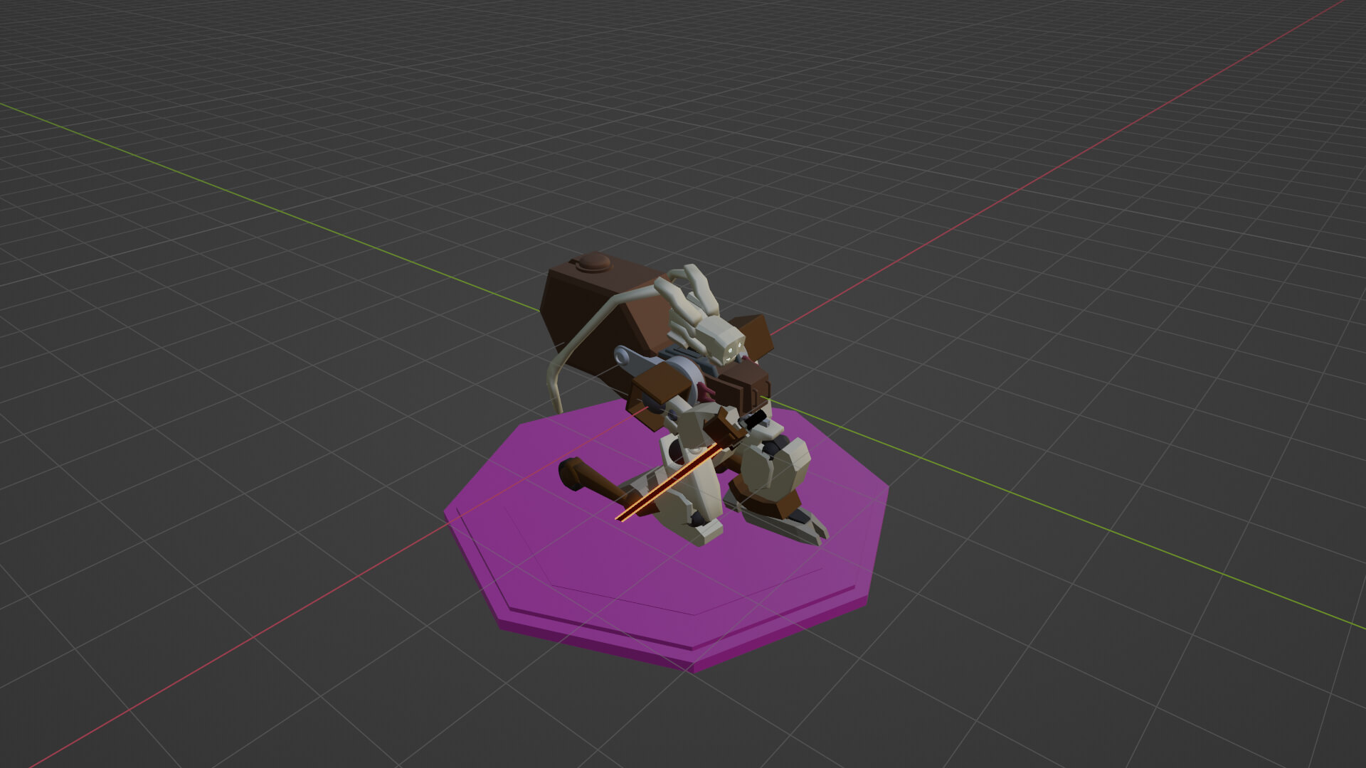 Burai Custom One Knee - 3D Print Model by Redclay777