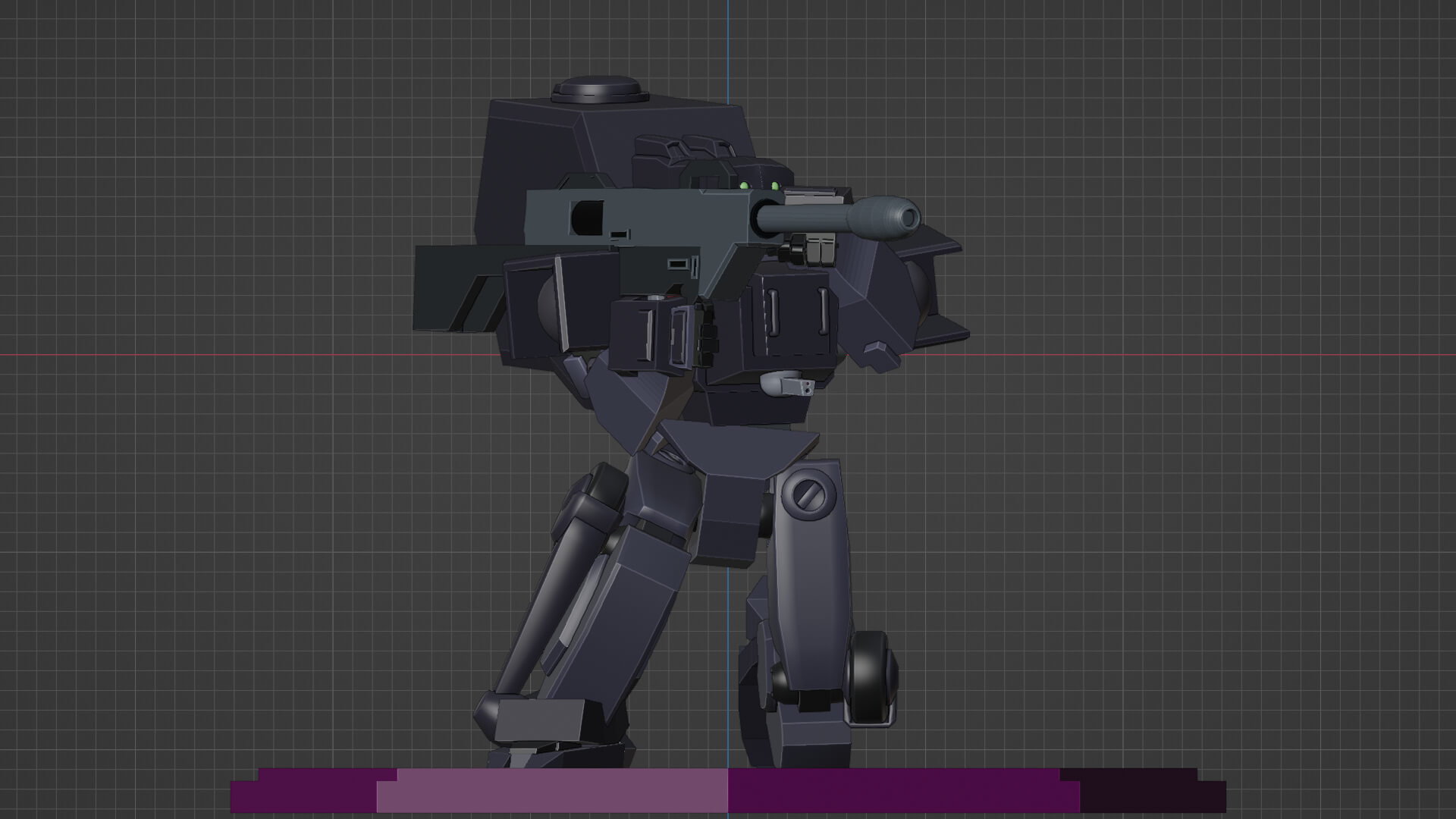 Burai Kneeling Bazooka Shot - 3D Print Model by Redclay777