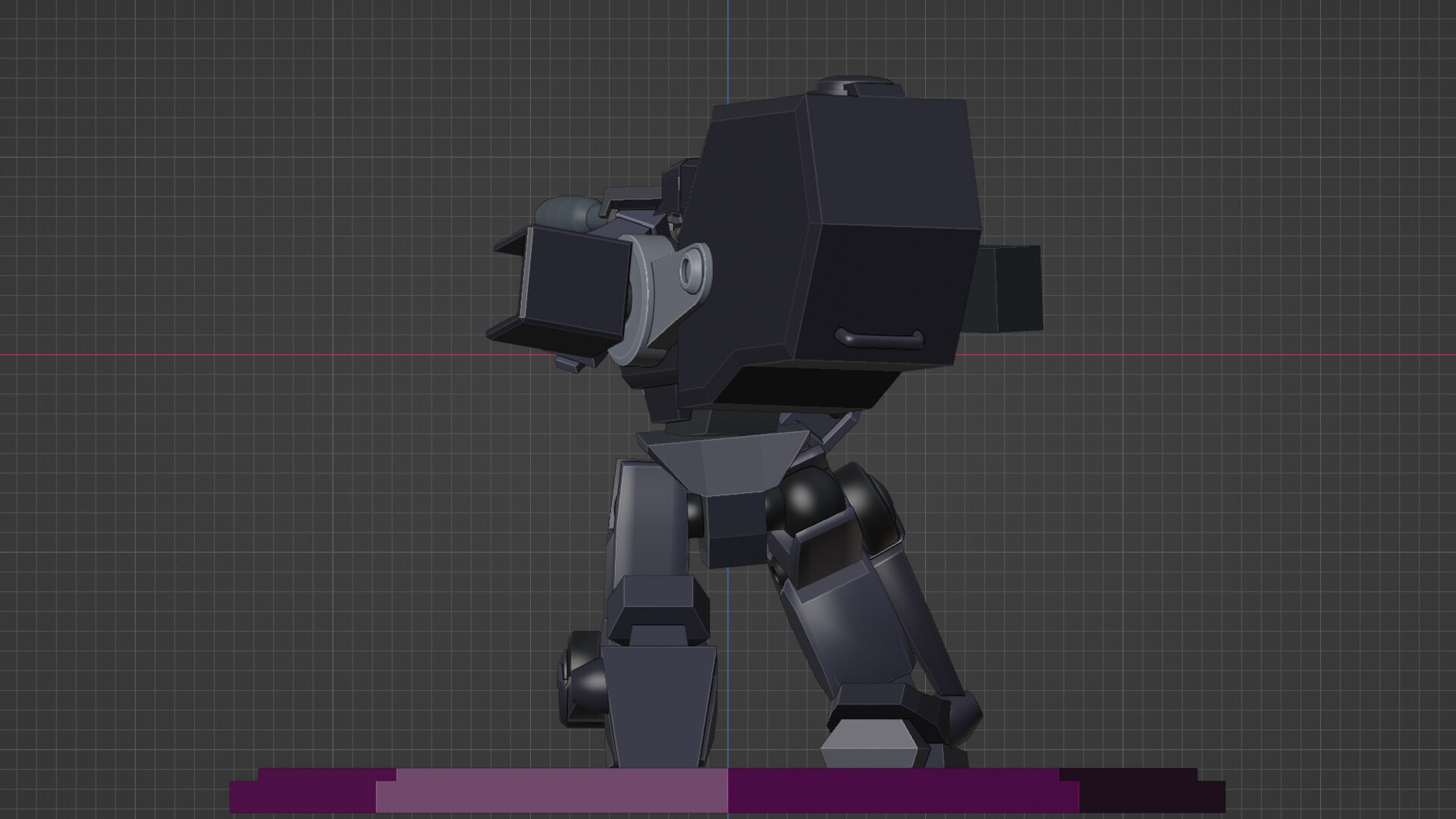 Burai Kneeling Bazooka Shot - 3D Print Model by Redclay777