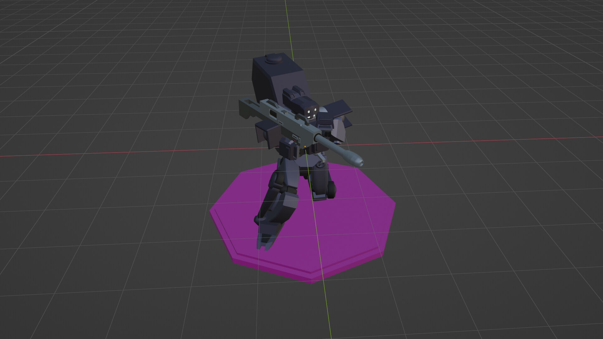 Burai Kneeling Bazooka Shot - 3D Print Model by Redclay777