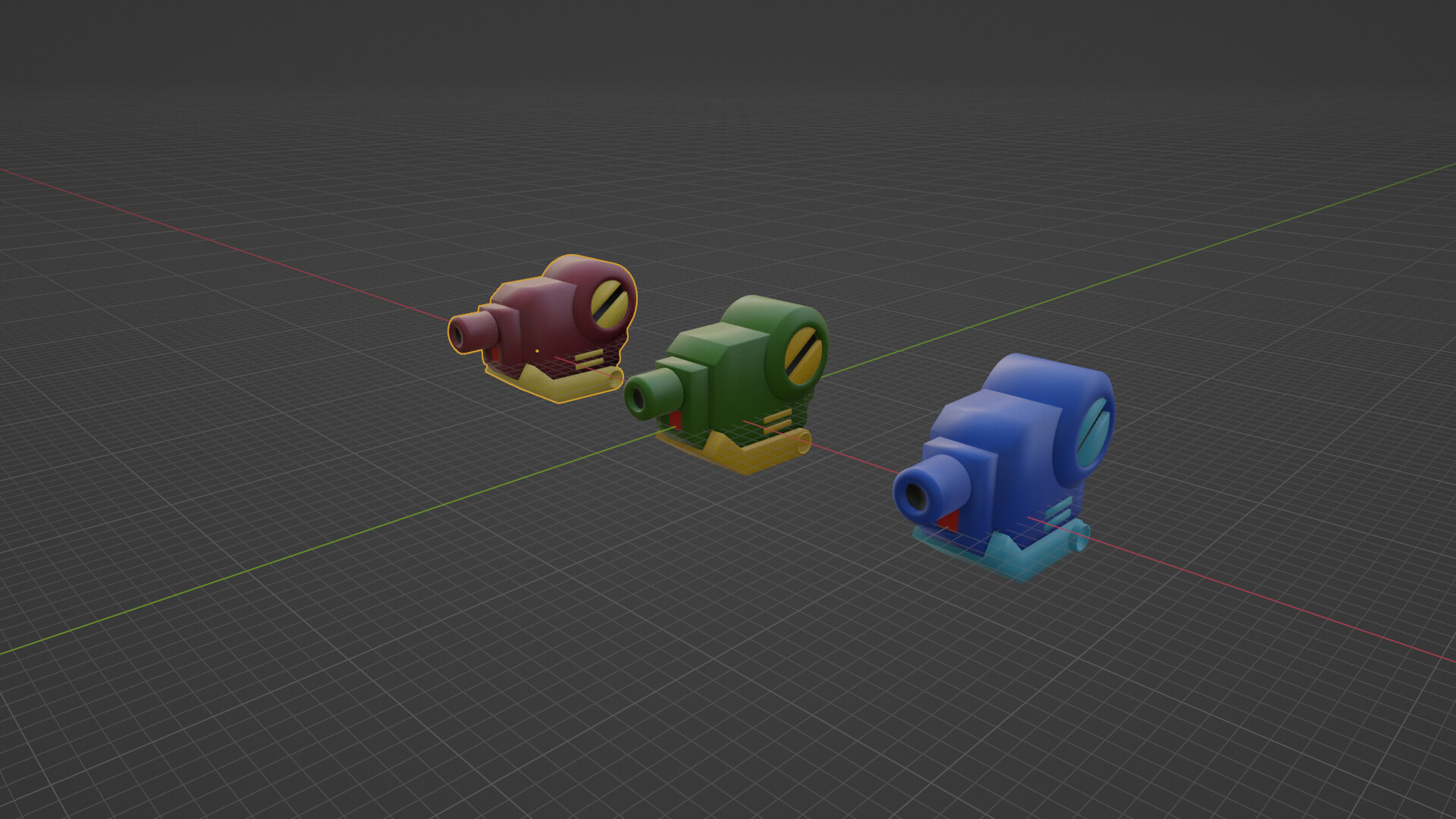 Cannons, Megaman Nt Warrior - 3D Model by Redclay777