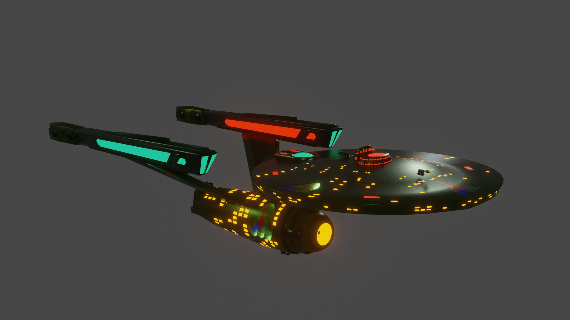 Constitution Refit Klingon Refit 3D Render by Redclay777