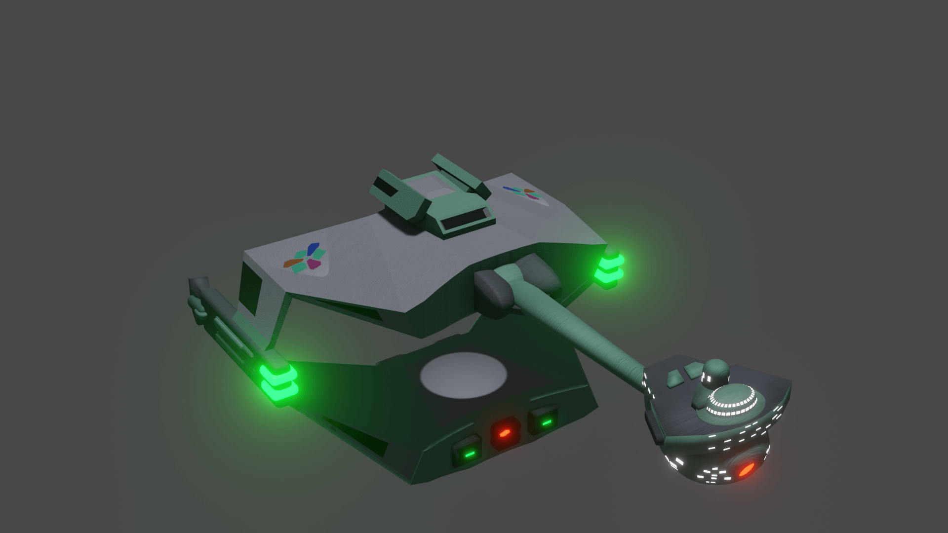 Romulan V-14 Bloodwing 3D Render, Digital Art by Redclay777