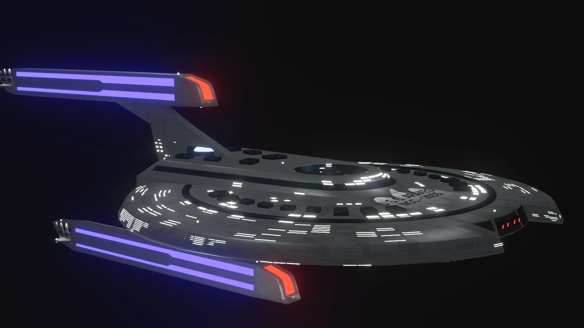 USS Araxes 3D Render, Digital Art by Redclay777