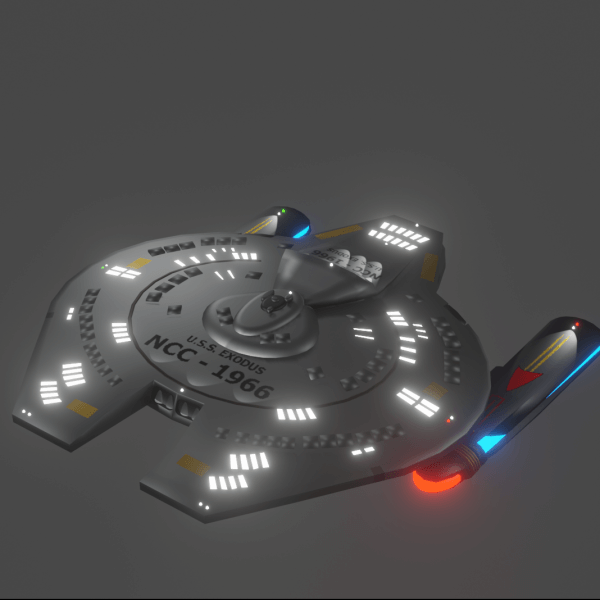 USS Nelson NCC-4555 3D Render | RenderHub Gallery