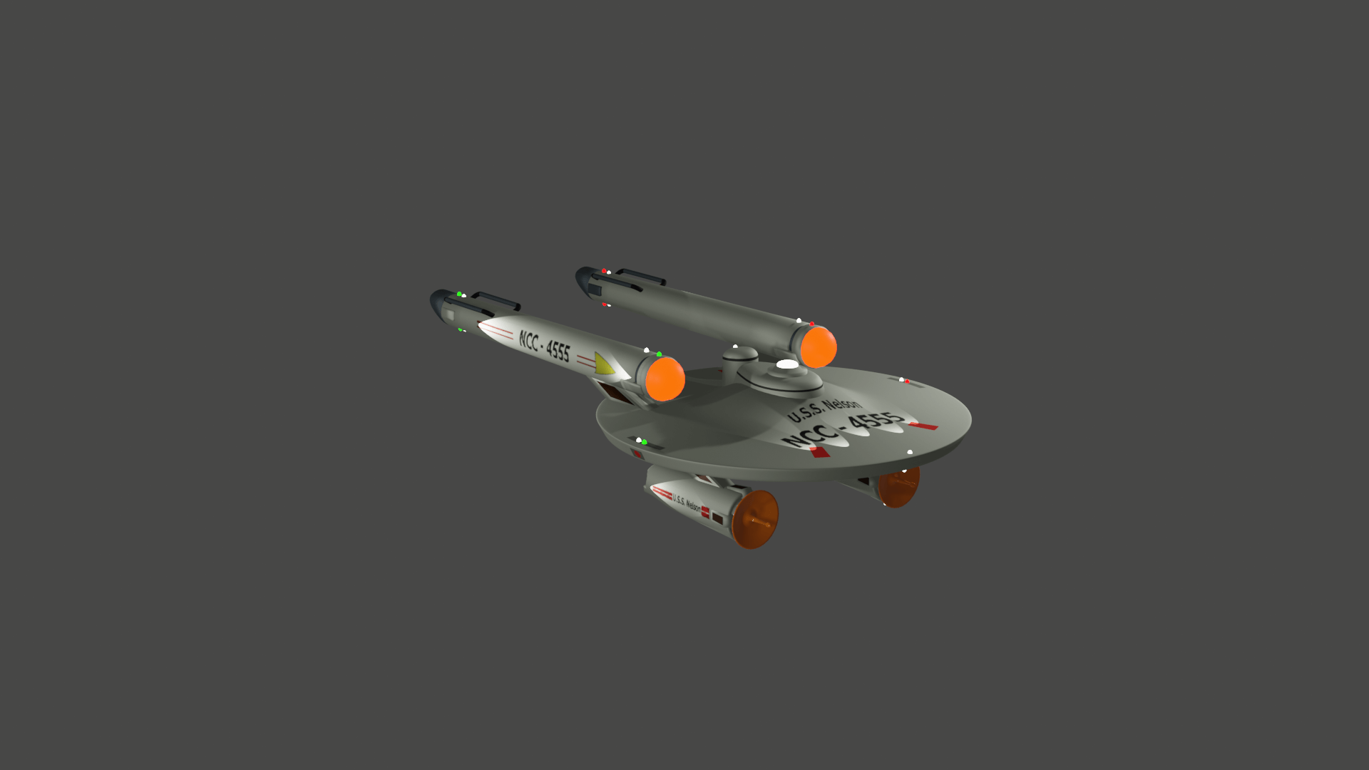 USS Nelson NCC-4555 3D Render | RenderHub Gallery