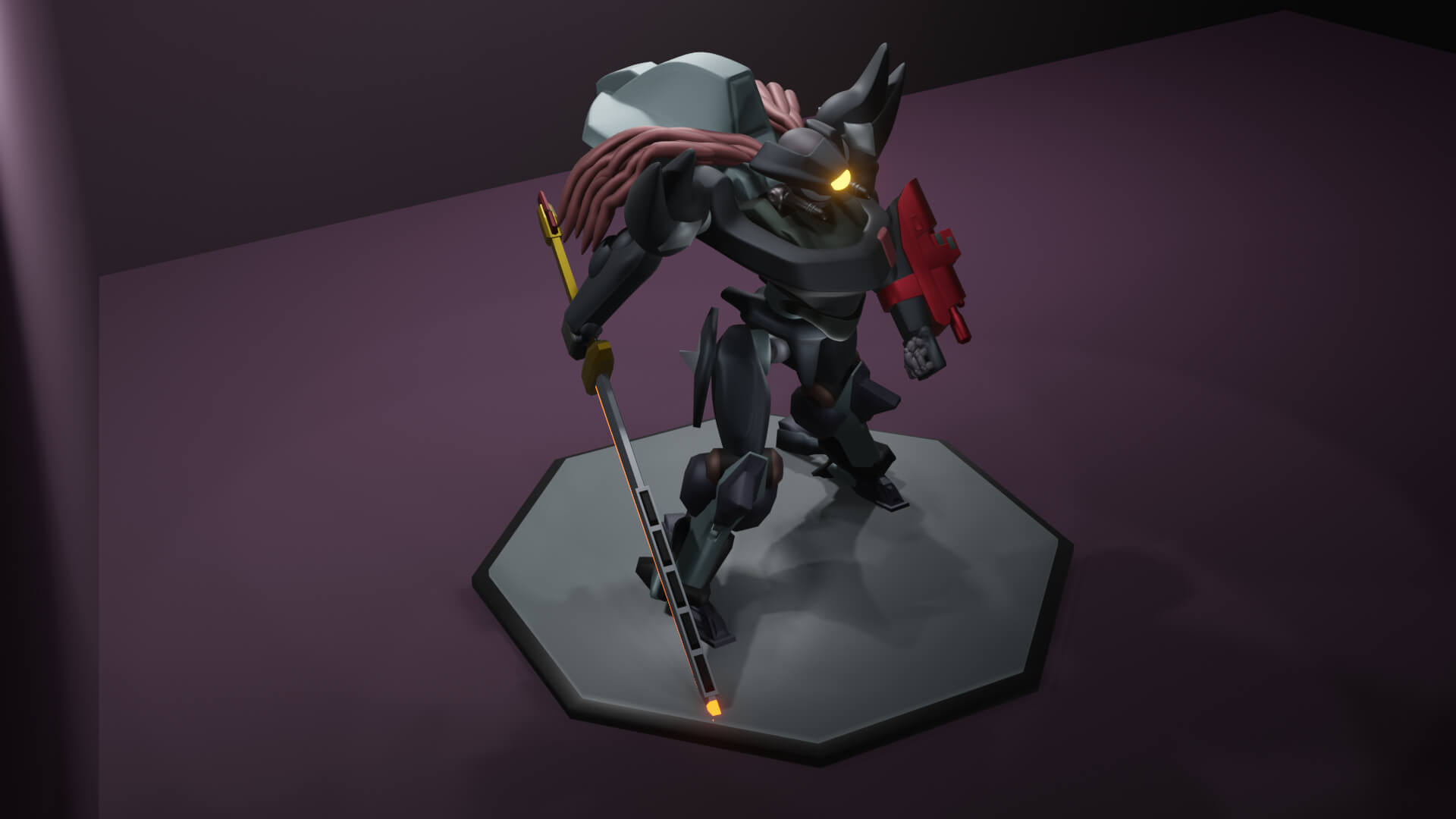 Gekka Tohdoh Shoulder Turrets - 3D Model by Redclay777