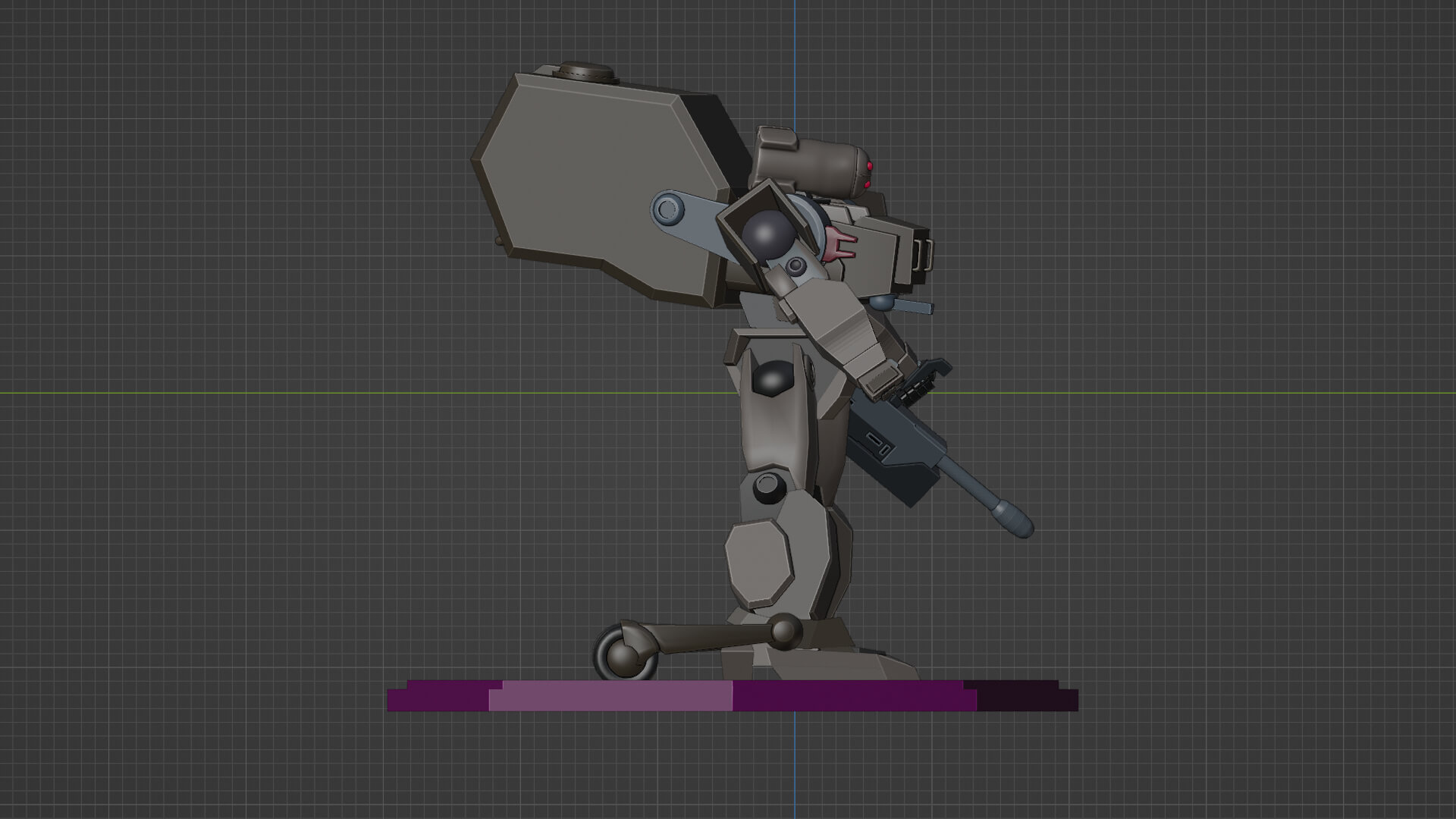 Glasgow Bazooka Under Arm - 3D Model by Redclay777