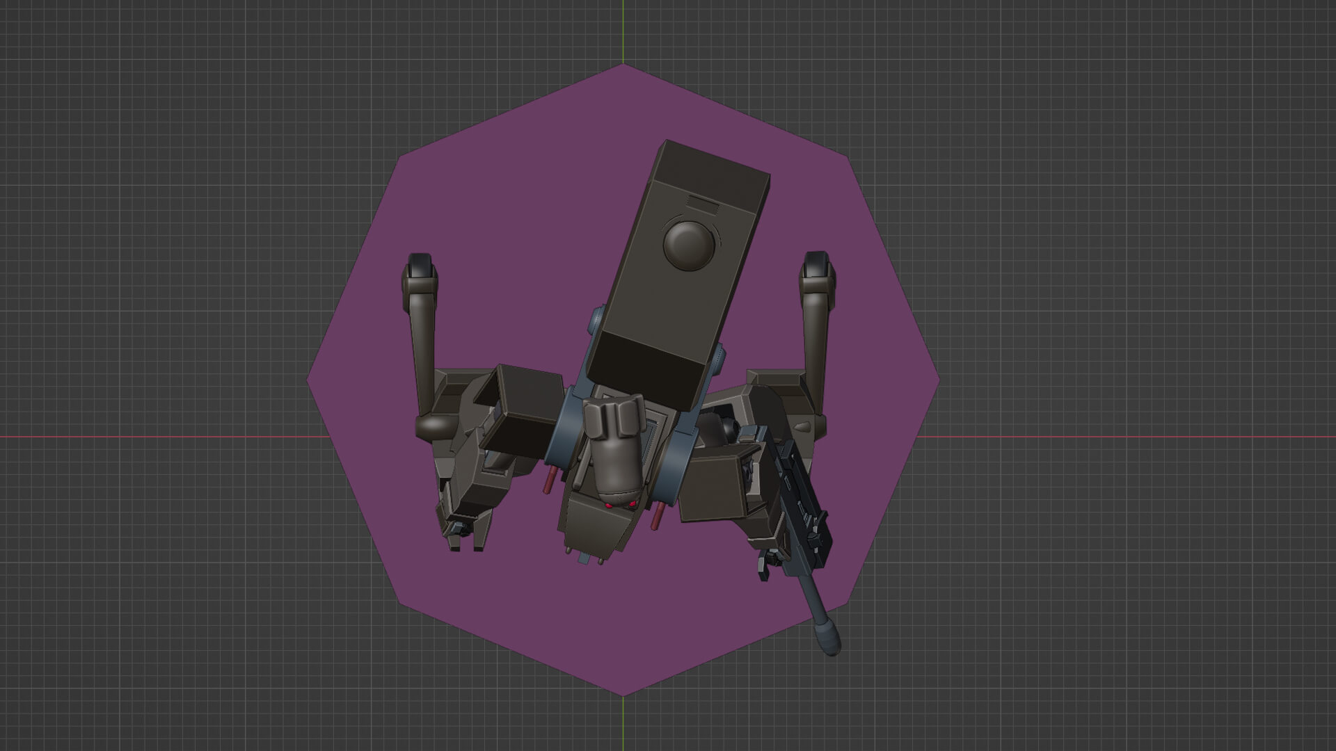 Glasgow Bazooka Under Arm - 3D Model by Redclay777