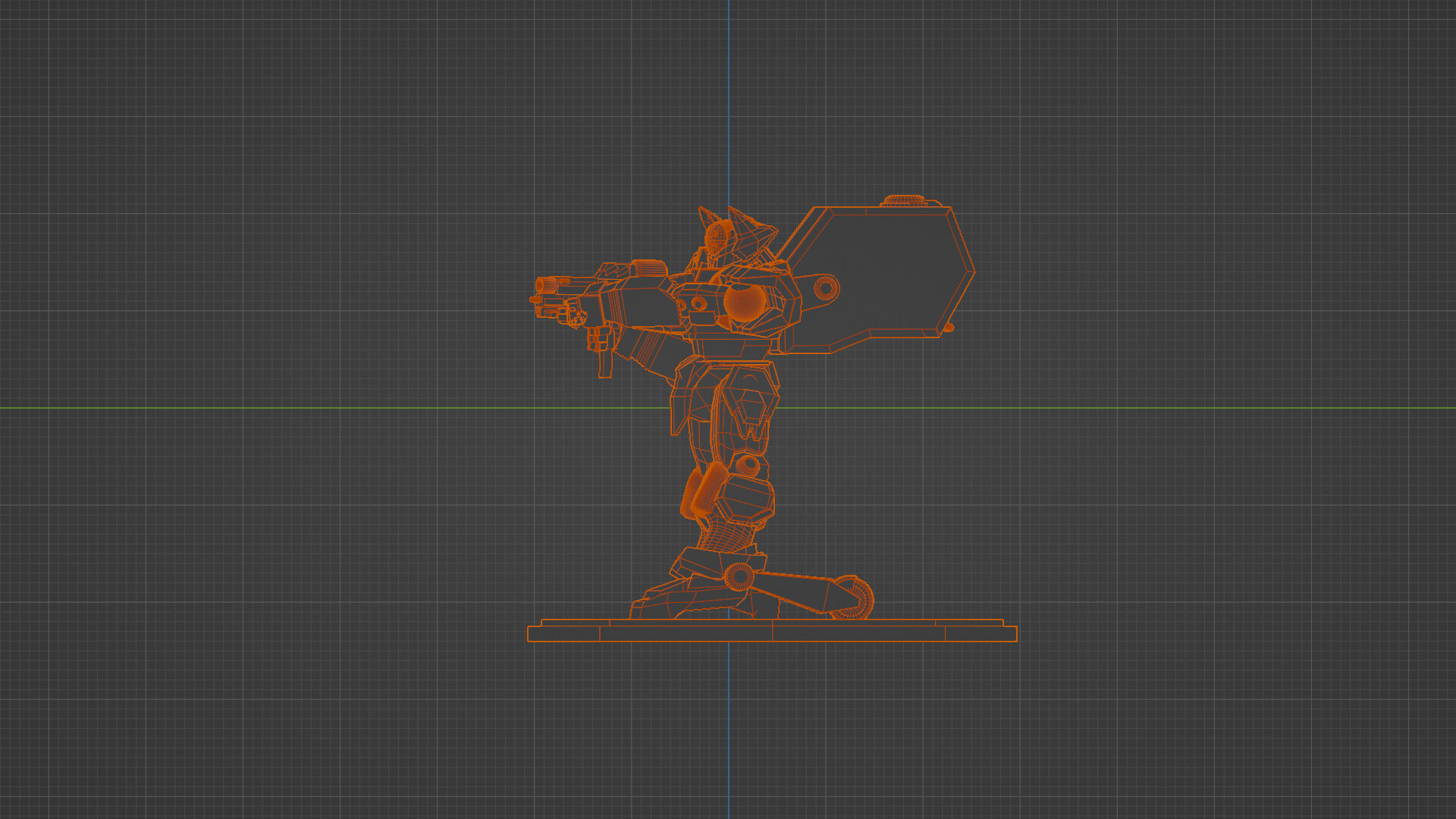 Gloucester Base No Cape MG Both Hands - 3D Model by Redclay777