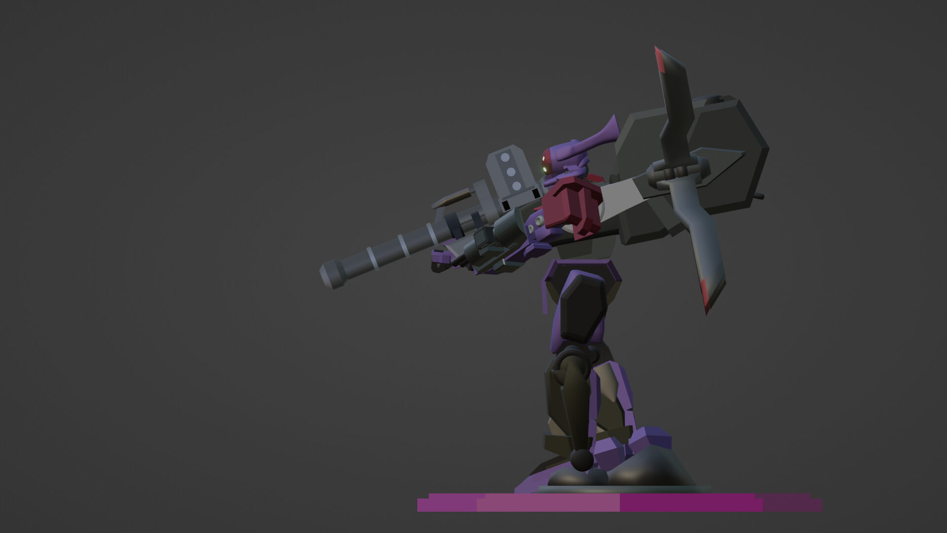 Knightmare Sutherland Orange Flying Ag Bazooka - 3D Model by Redclay777