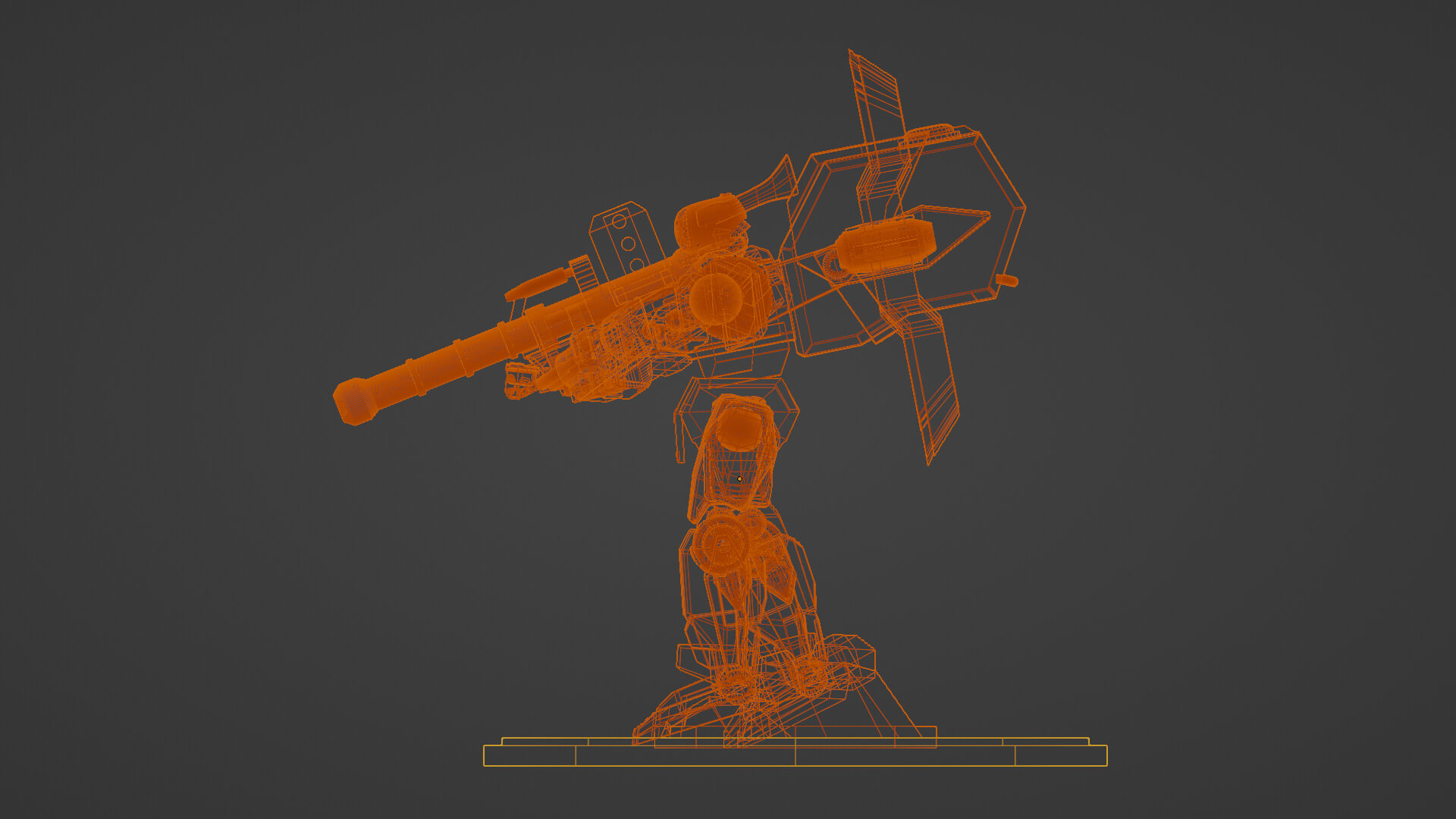 Knightmare Sutherland Orange Flying Ag Bazooka - 3D Model by Redclay777