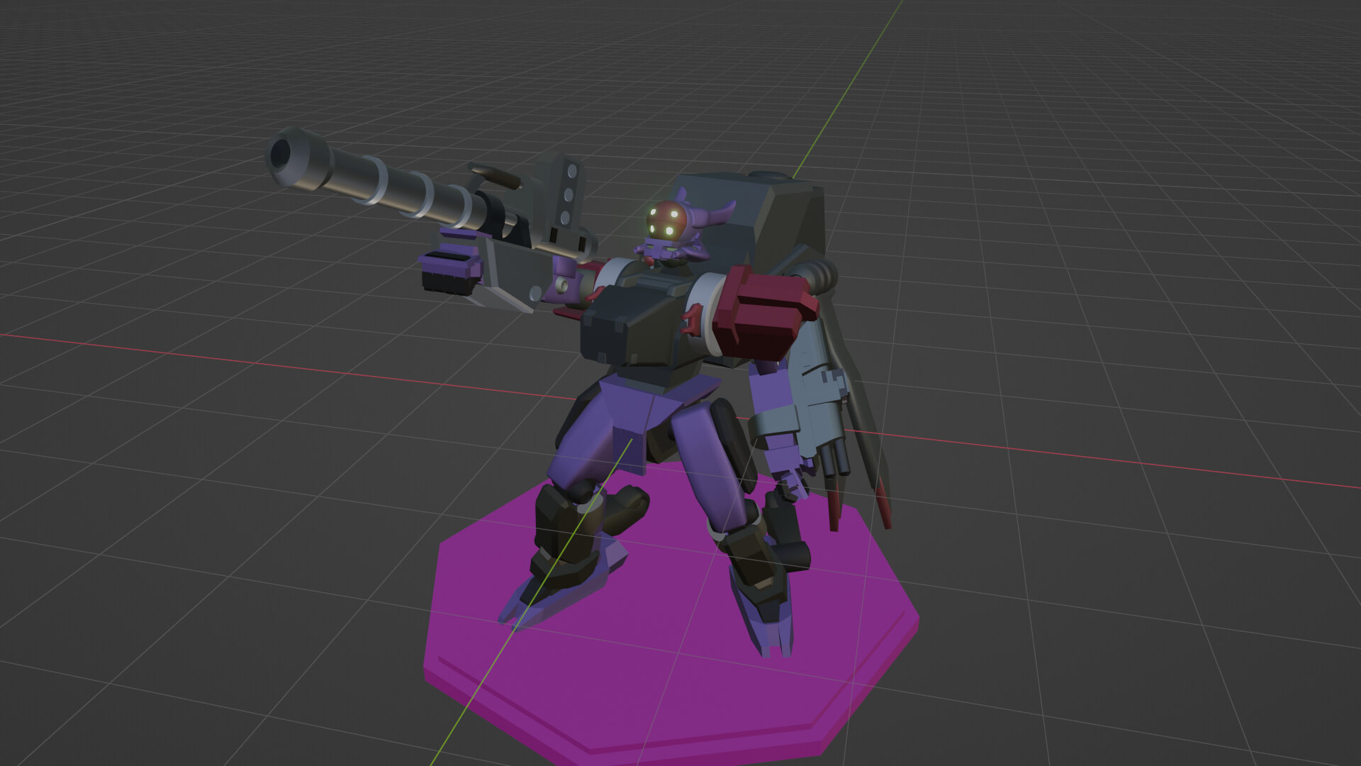 Orange Sutherland Anti Air Bazooka - 3D Model by Redclay777