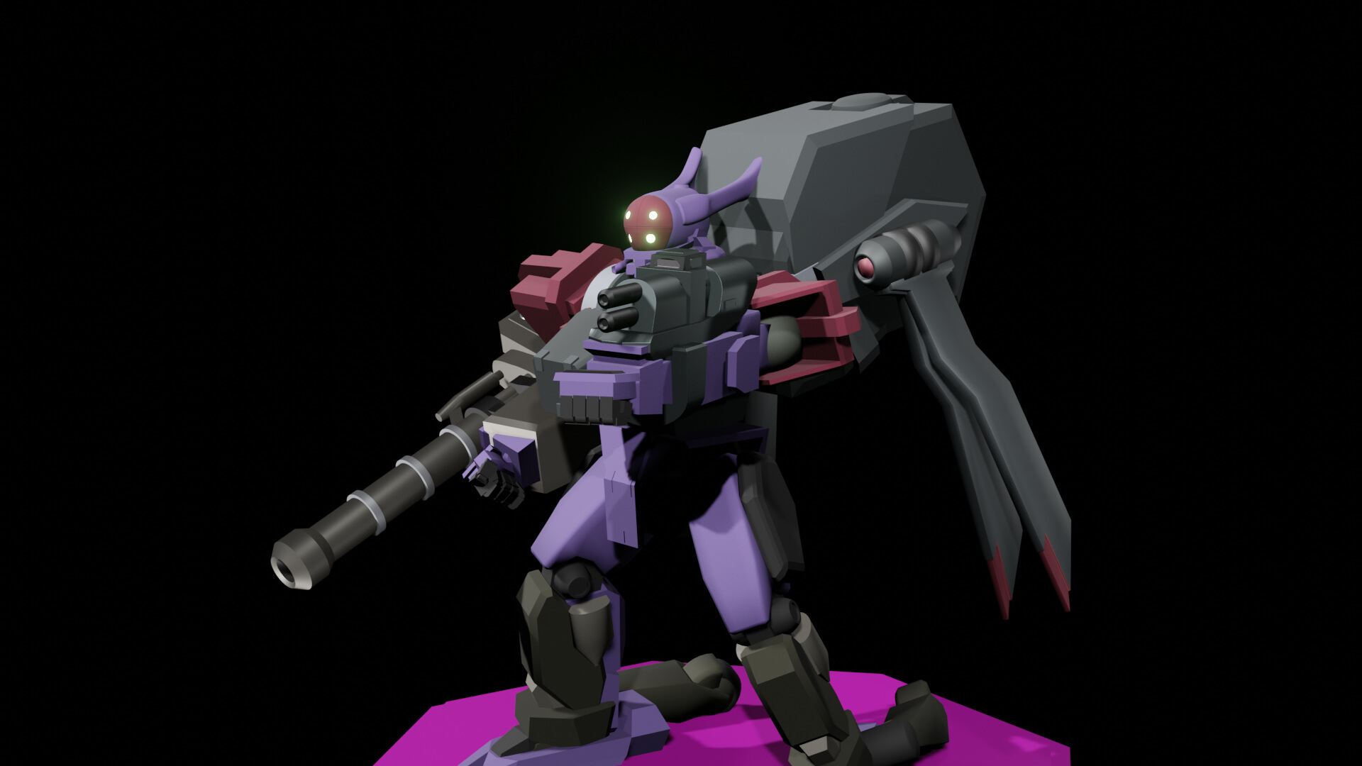 Sutherland Orange Wmg Giant Bazooka Wings Down - 3D Print Model by ...