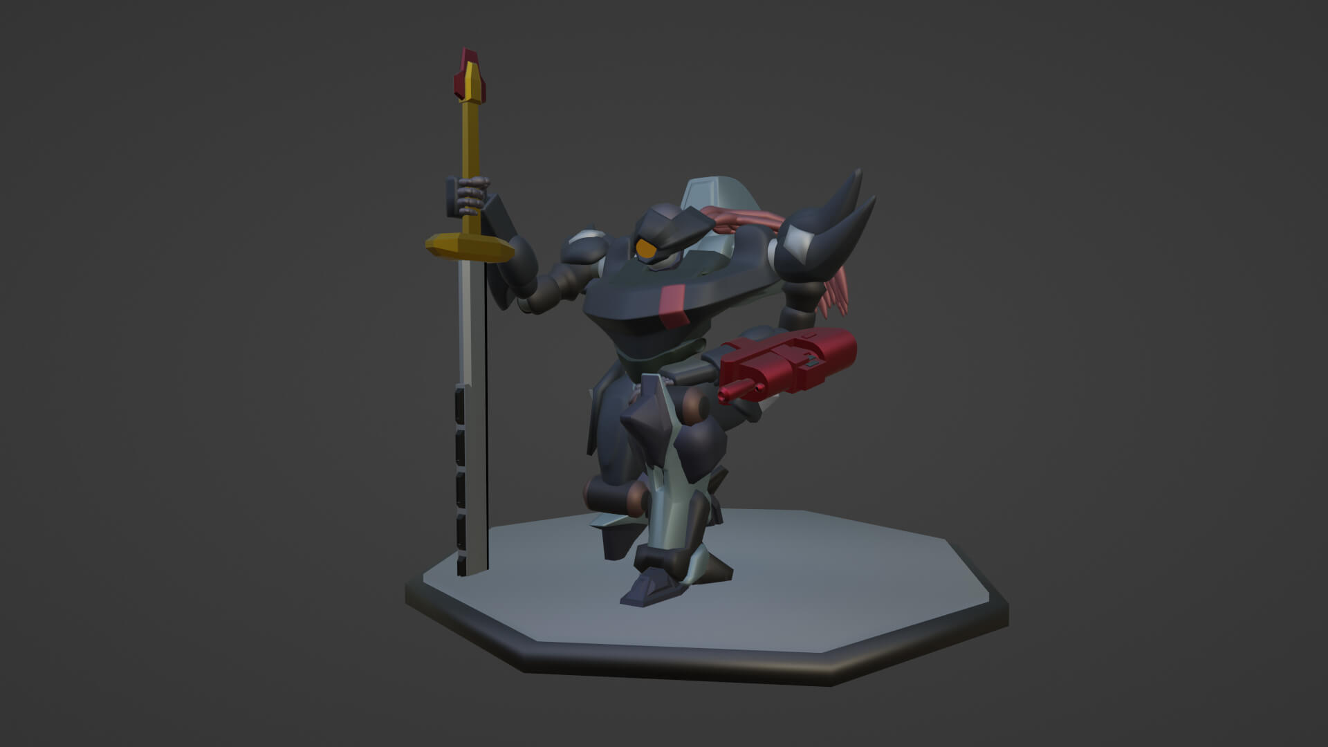 Tohdoh Gekka Armed Stand by Code Geass - 3D Print Model by Redclay777