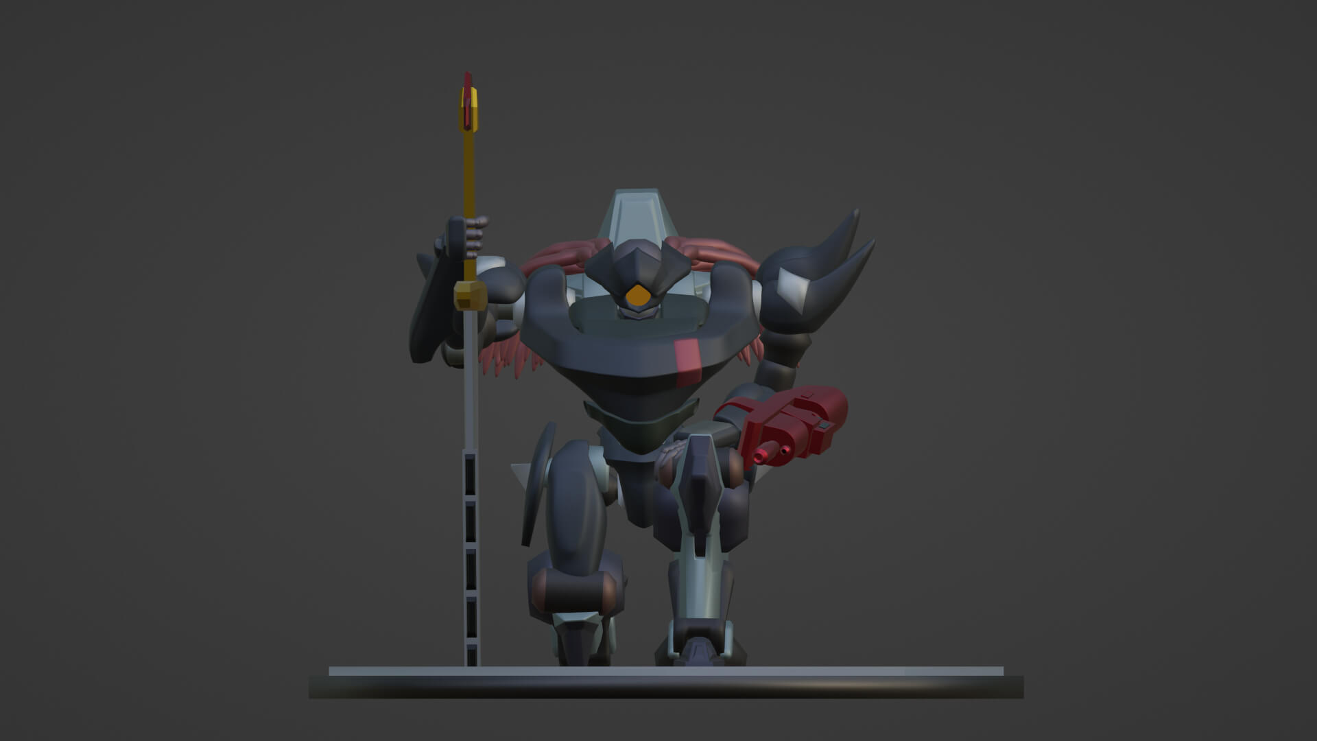 Tohdoh Gekka Armed Stand by Code Geass - 3D Model by Redclay777