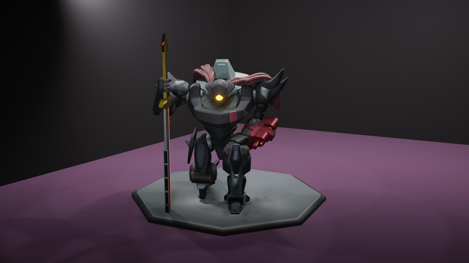 Tohdoh Gekka Armed Stand by Code Geass - 3D Print Model by Redclay777