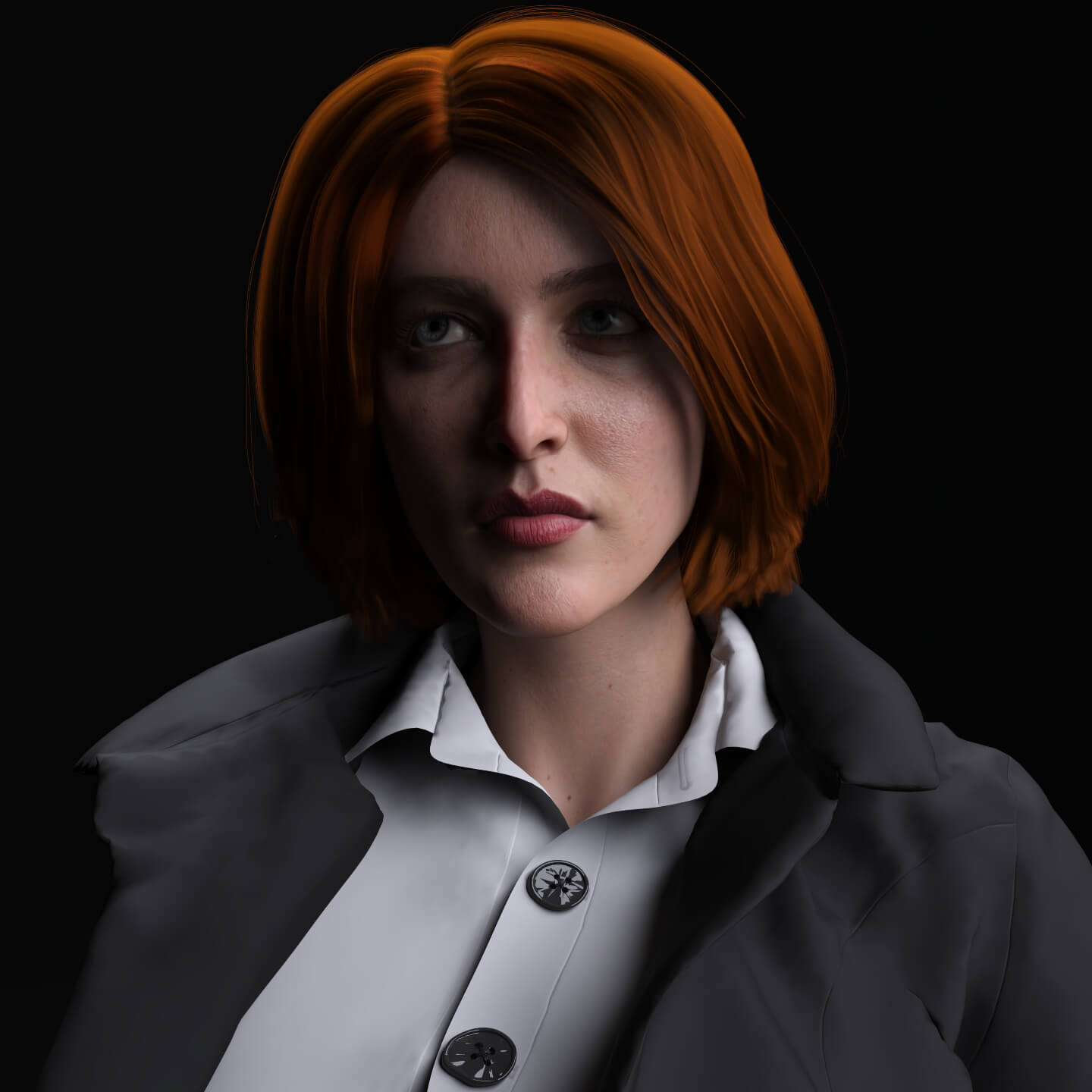 D. Scully 9 for G9 + MS FBI Agent Suit - Daz Content by redmagnet