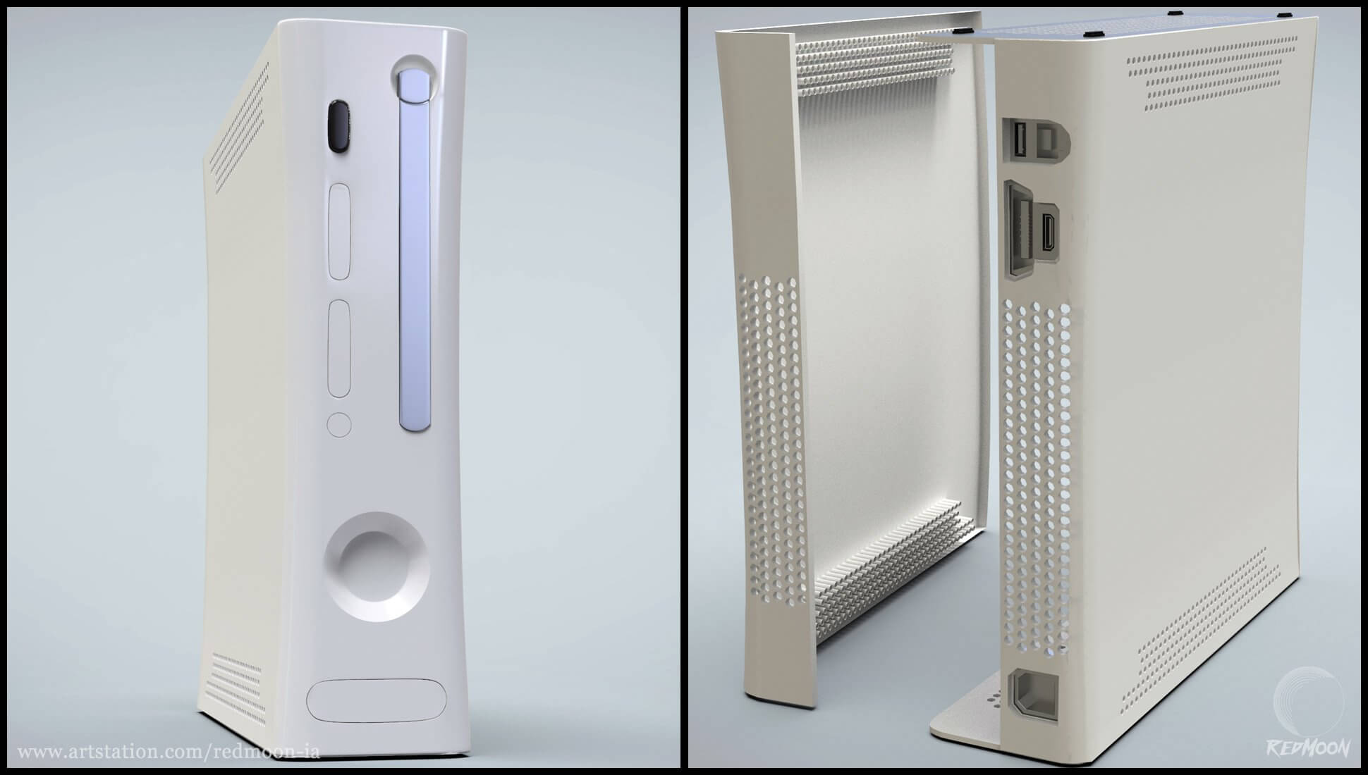 Xbox 360 - 3D Model by Redmoon