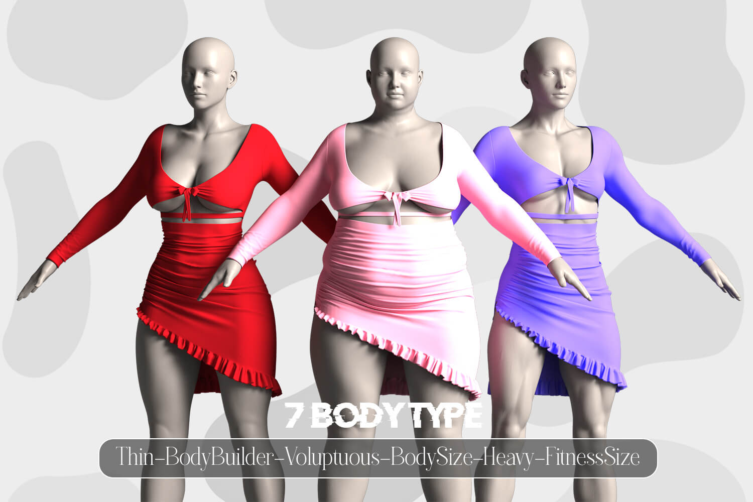 RQL-dFroce Ruby Temptation Mini Dress G8F & G8.1F Daz Content by RedQLips