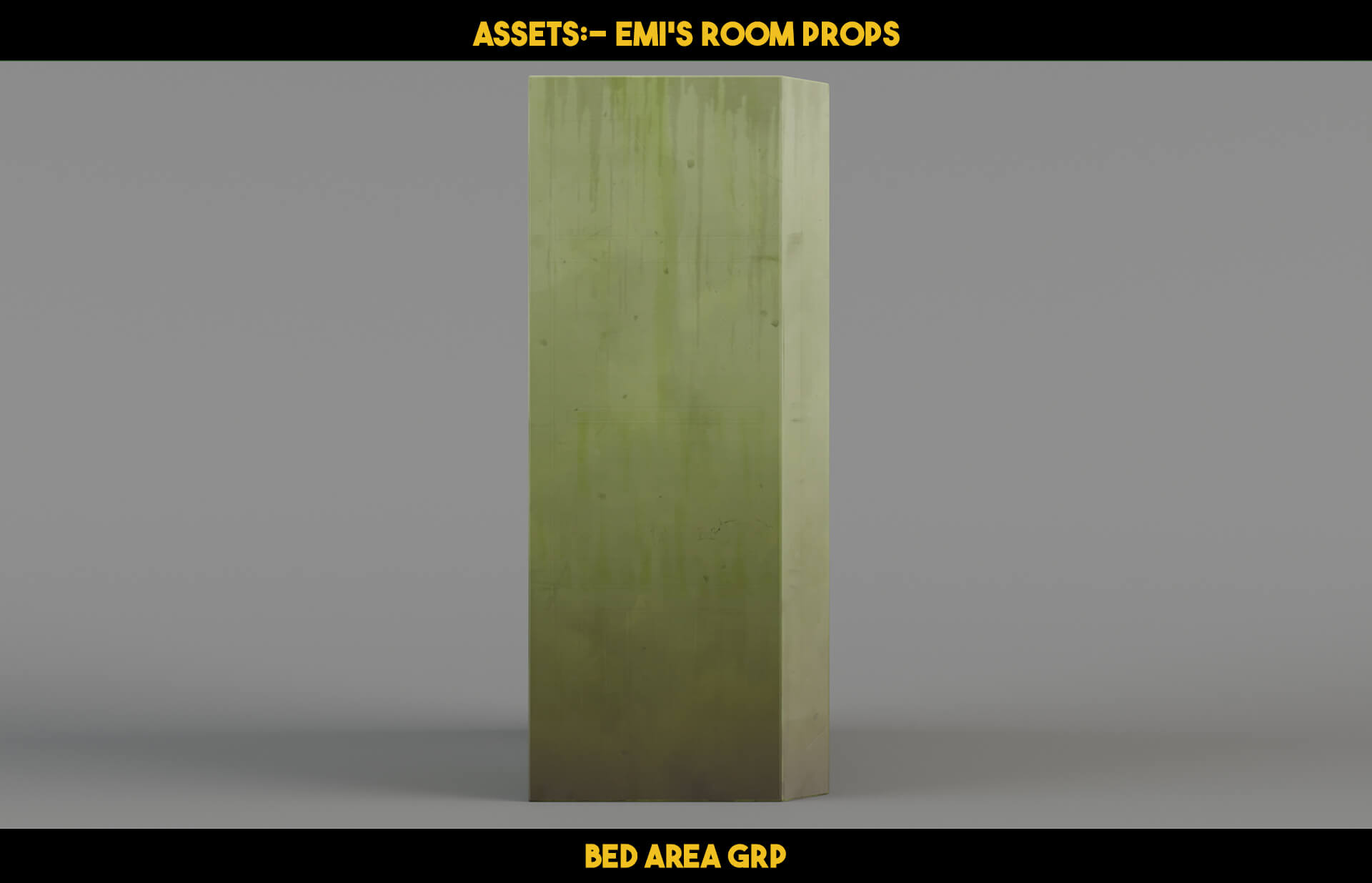 Emi's Room - Bed Area Props 3D Model by redrust