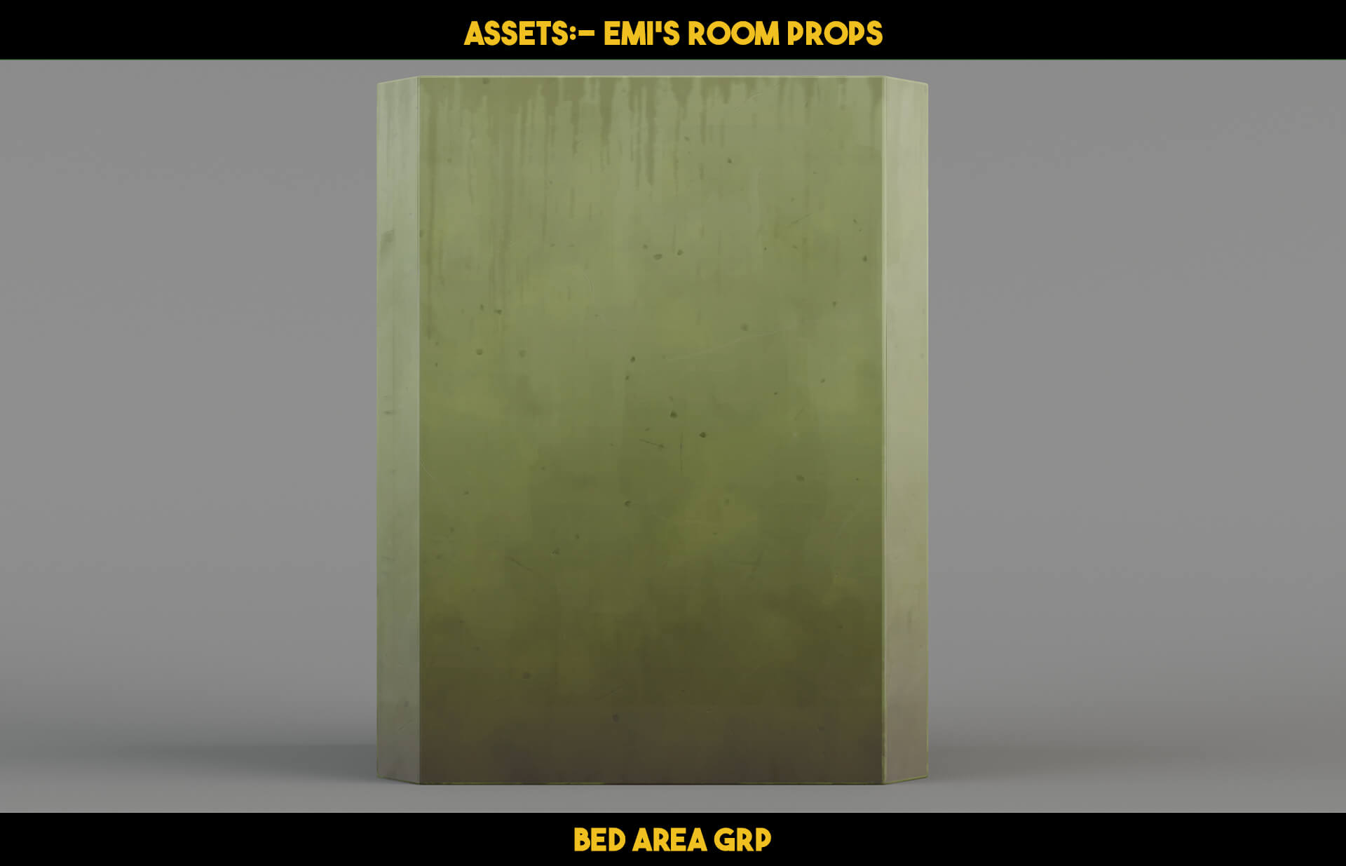 Emi's Room - Bed Area Props 3D Model by redrust