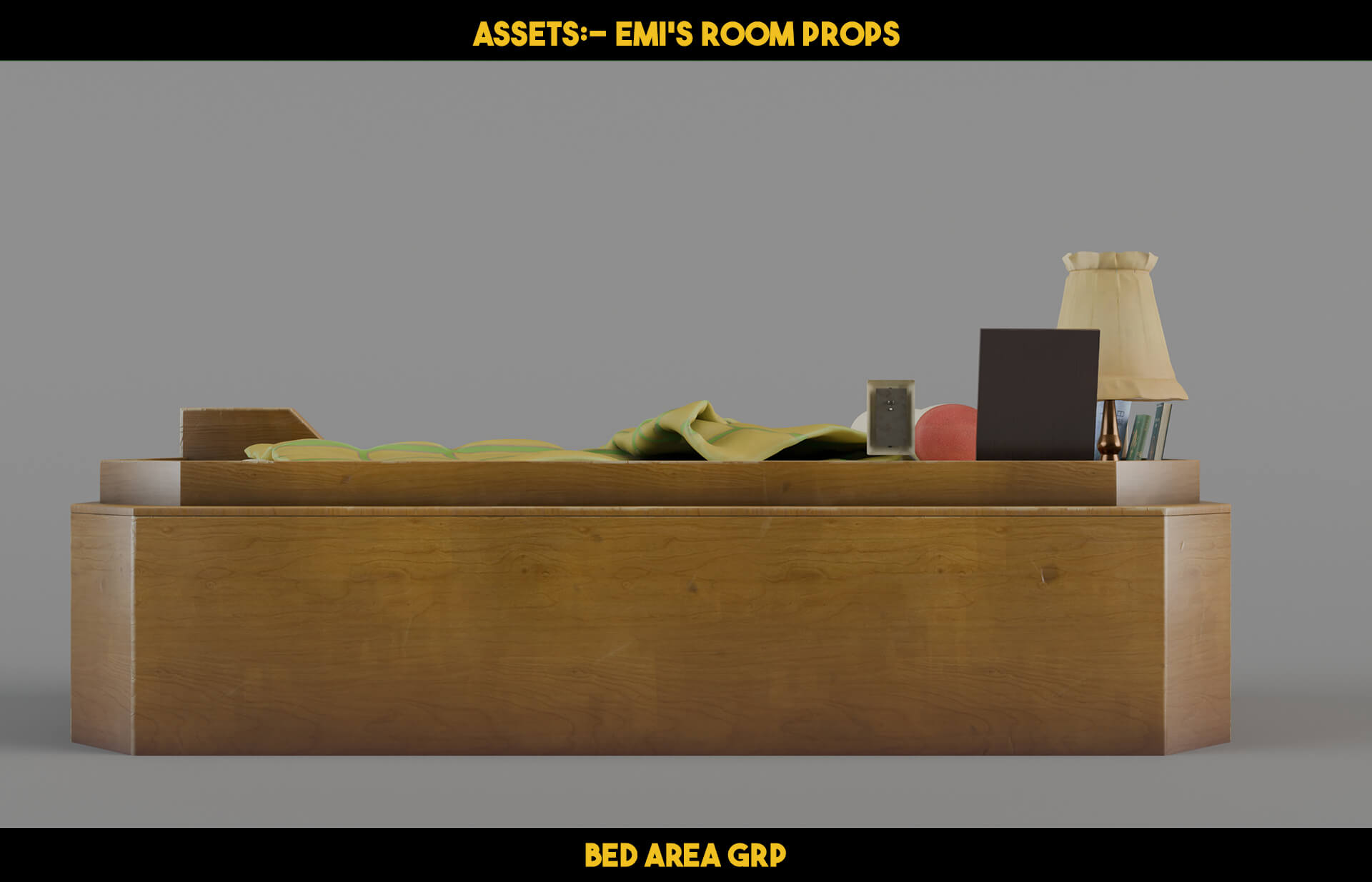 A Kyoto Room - Bed Area 3D Model by redrust
