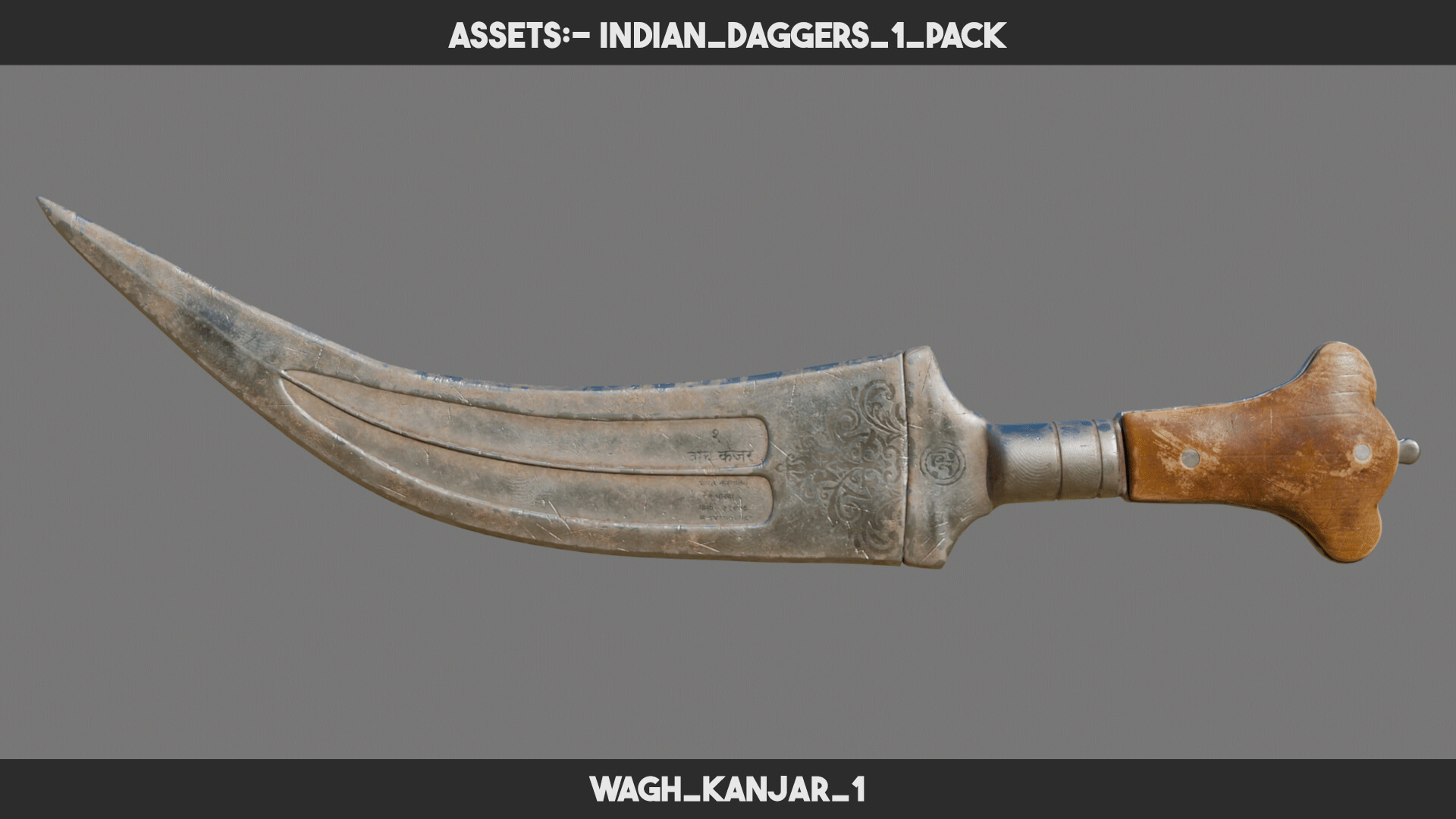 Indian Daggers 1 Pack - 3D Model by redrust