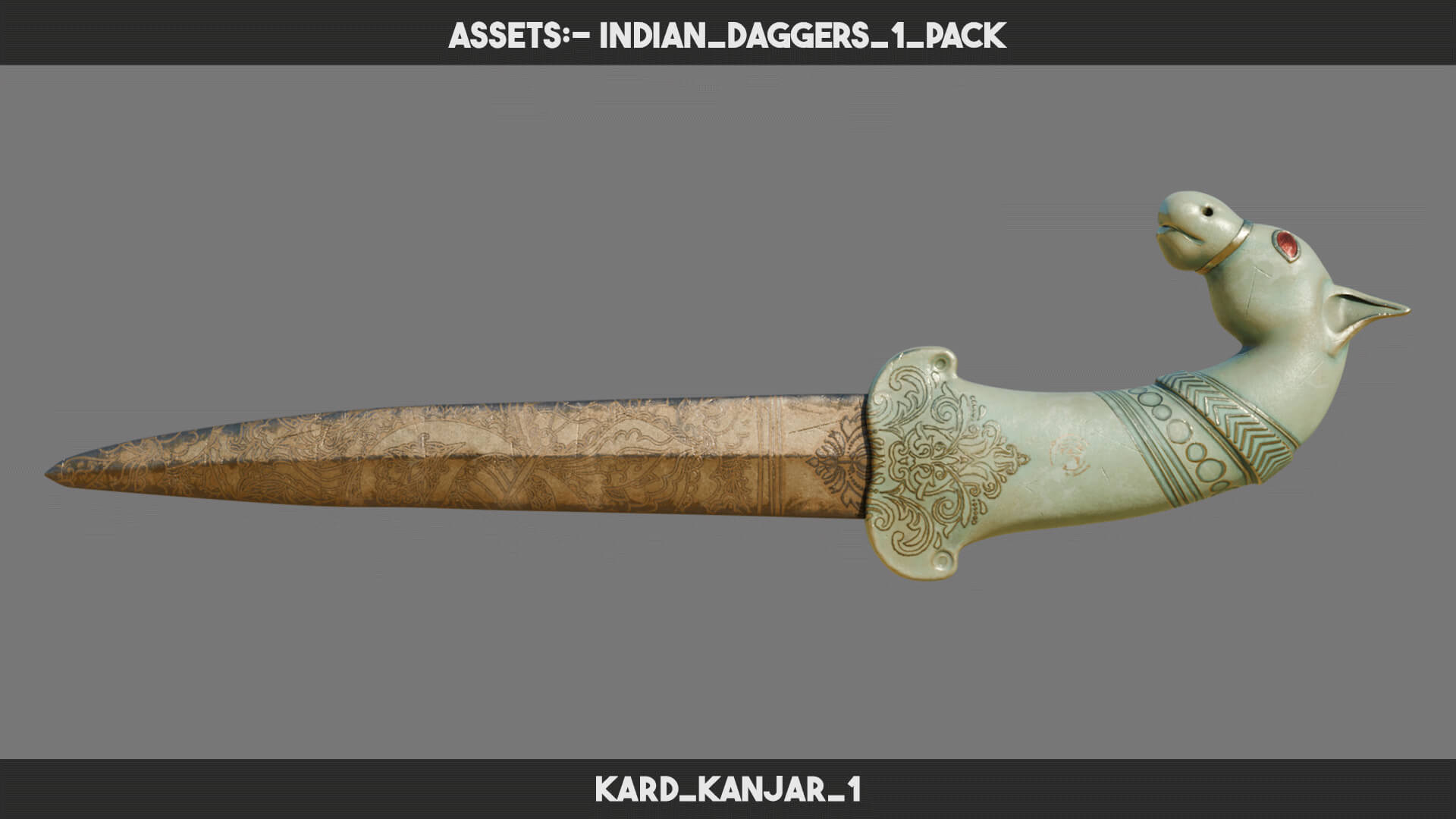 Indian Daggers Vol. 1 - 3D Model by redrust