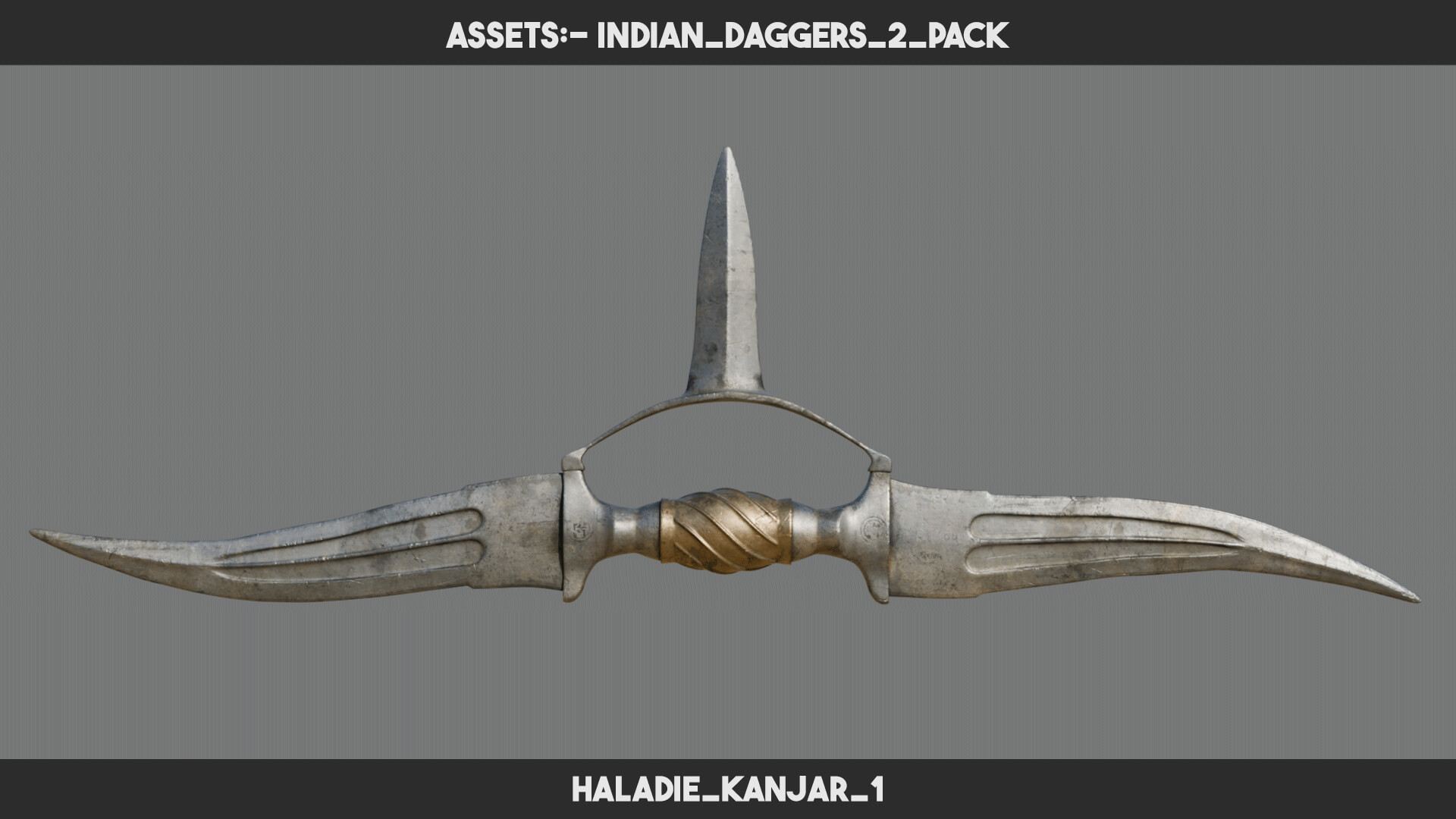 Indian Daggers 2 Pack - 3D Model by redrust