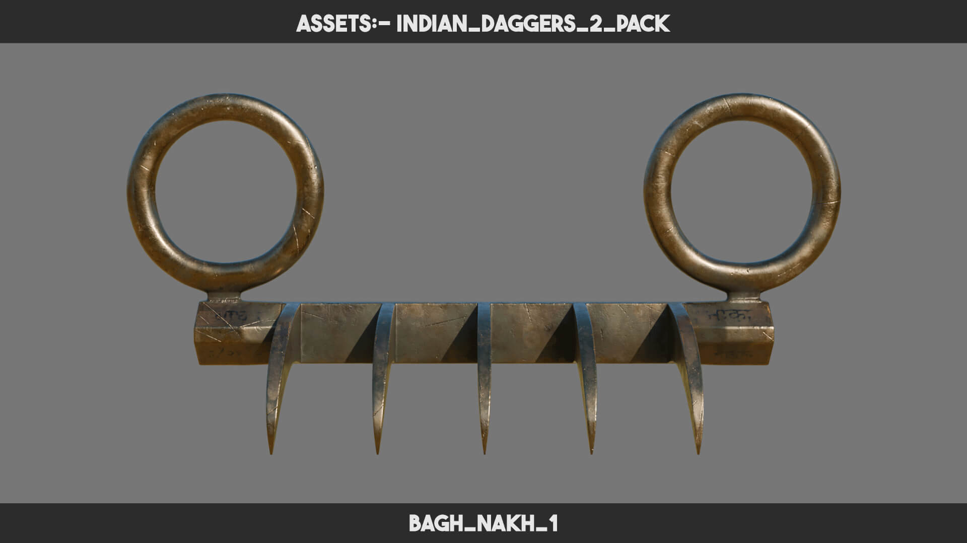Indian Daggers 2 Pack - 3D Model by redrust