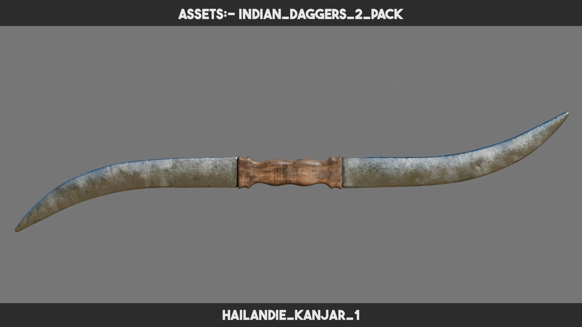 Indian Daggers 2 Pack - 3D Model by redrust