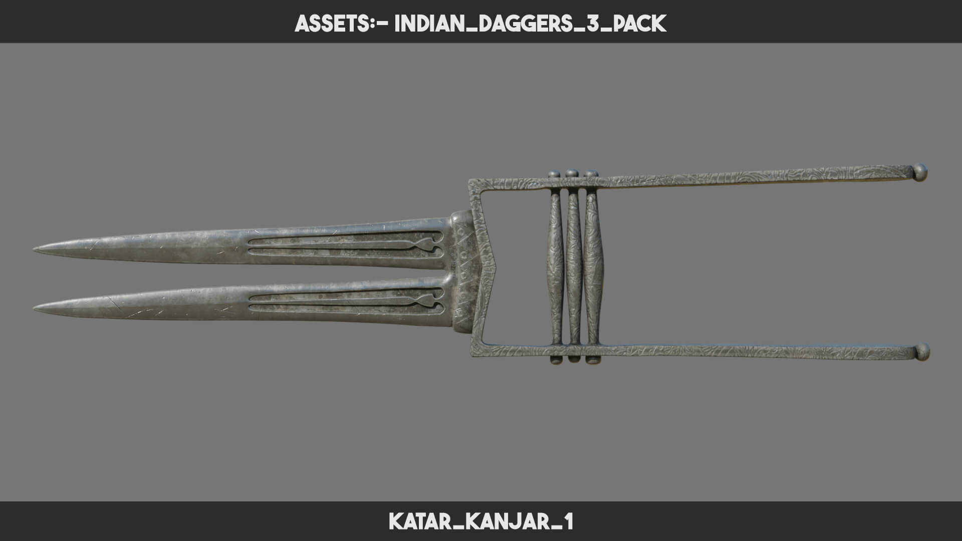 Indian Daggers 3 Pack - 3D Model by redrust