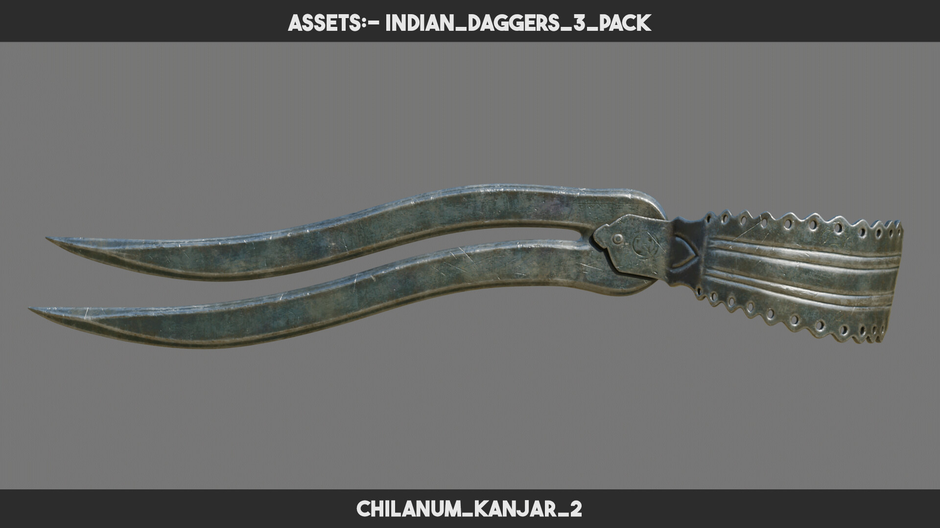 Indian Daggers 3 Pack - 3D Model by redrust