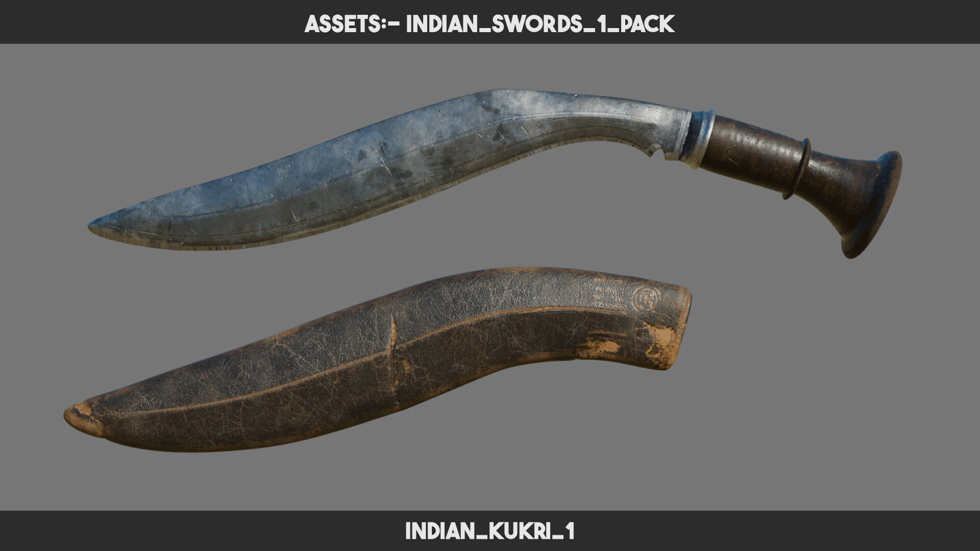 Indian Swords 1 Pack - 3D Model by redrust