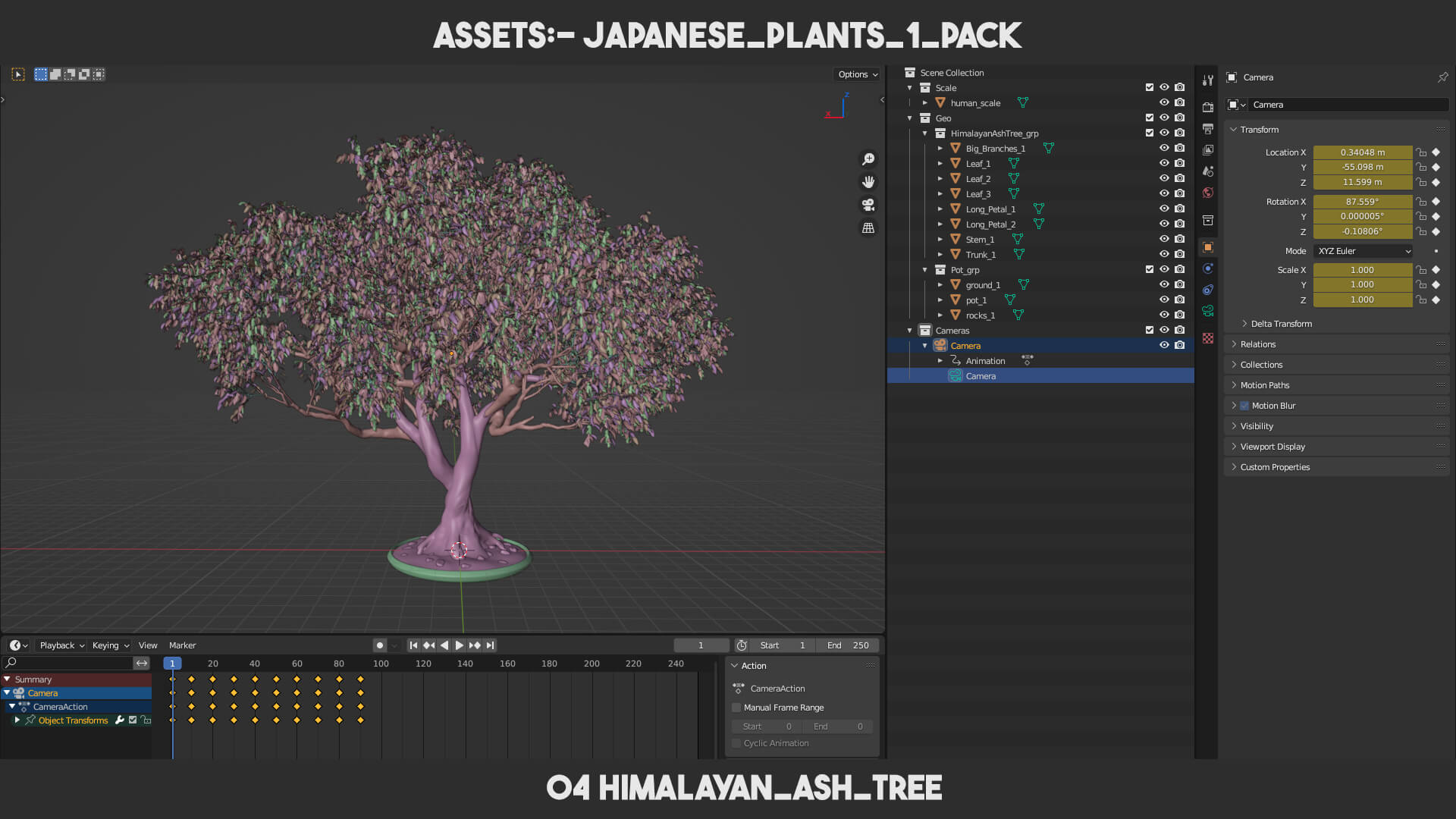 Japanese Plants 1 Pack - 3D Model by redrust