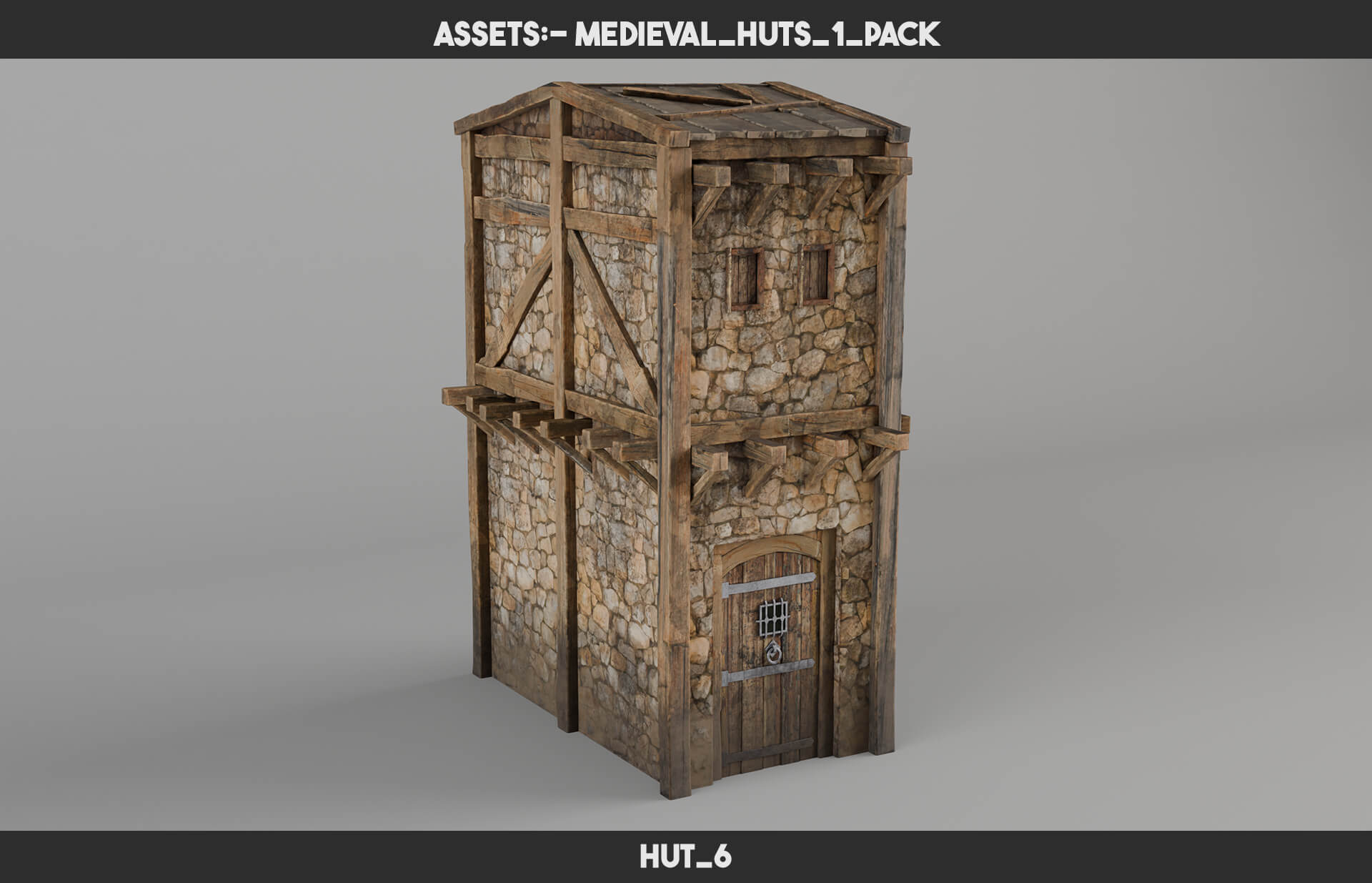 Medieval Huts 1 Pack - 3D Model by redrust