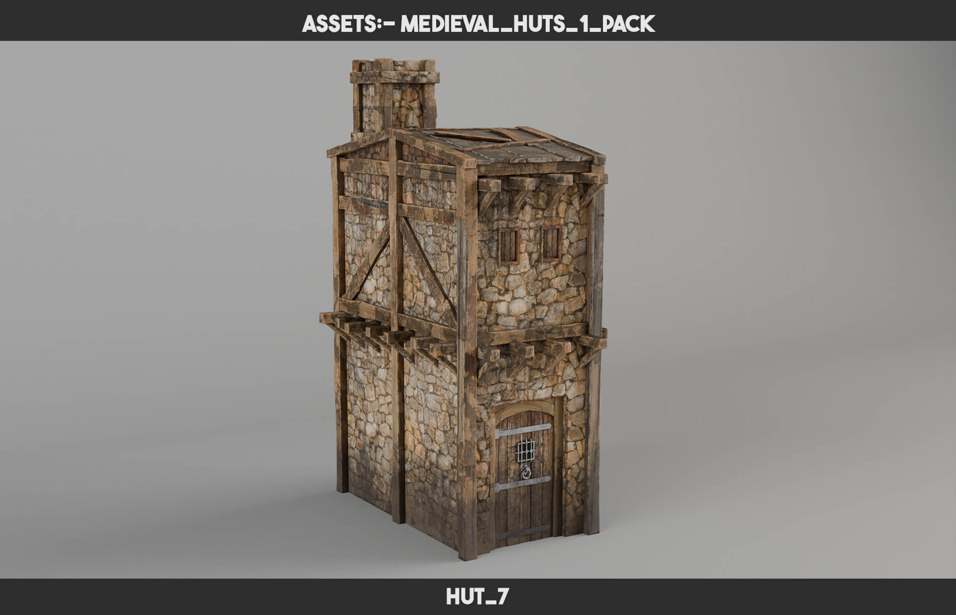 Medieval Huts 1 Pack - 3D Model by redrust