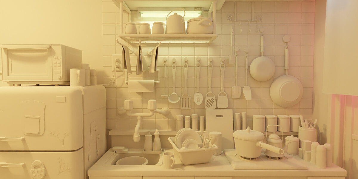 Mima Kitchen Asset Pack - 3D Model by redrust