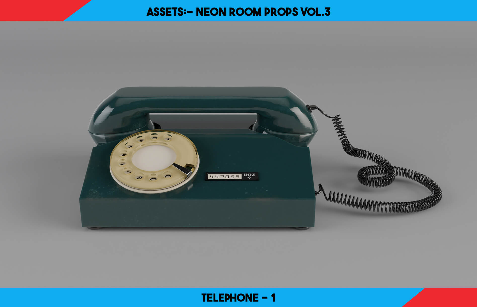 Neon Room Props - Vol 3 3D Model by redrust
