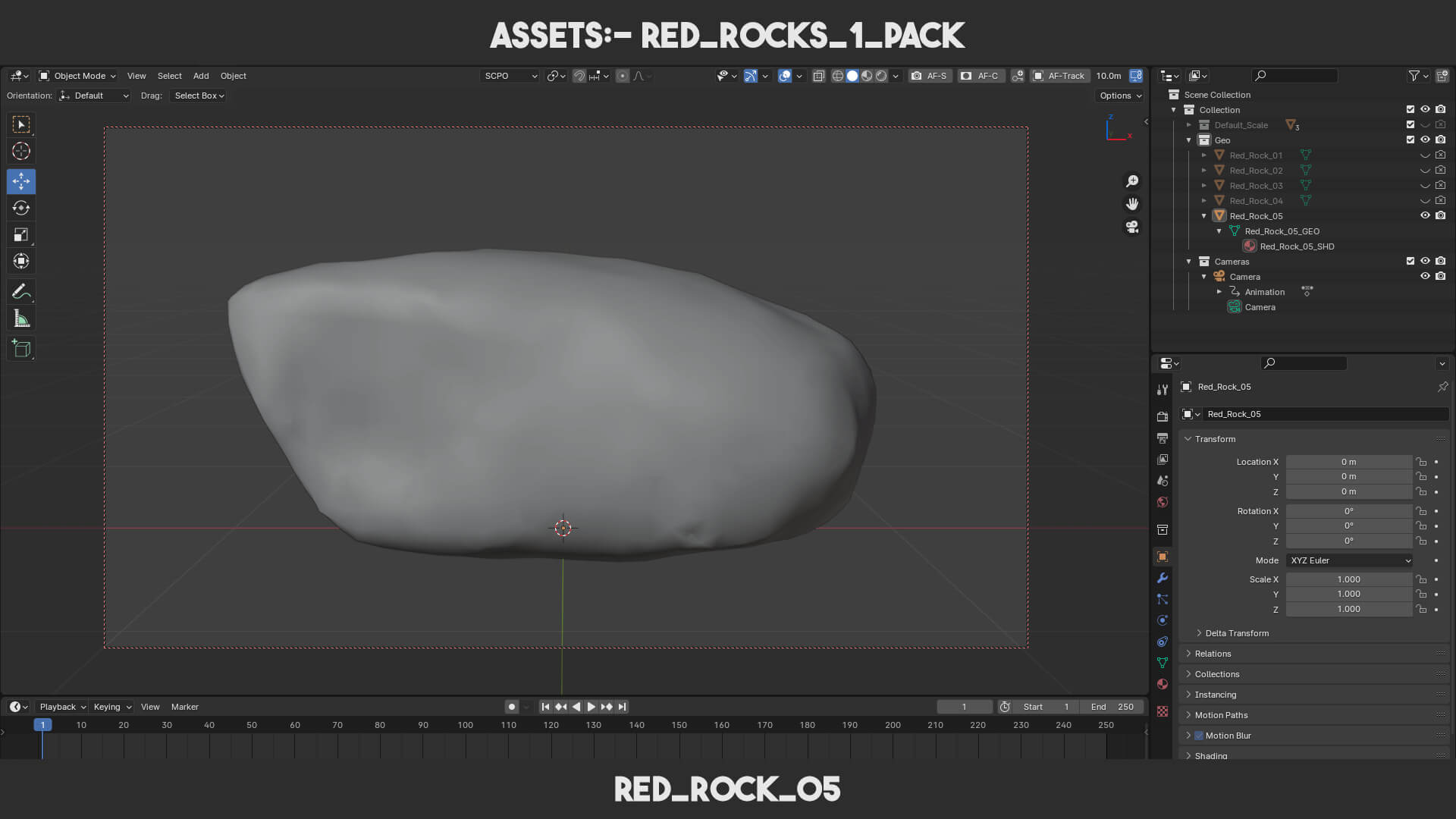Red Rocks 1 Pack - 3D Model by redrust