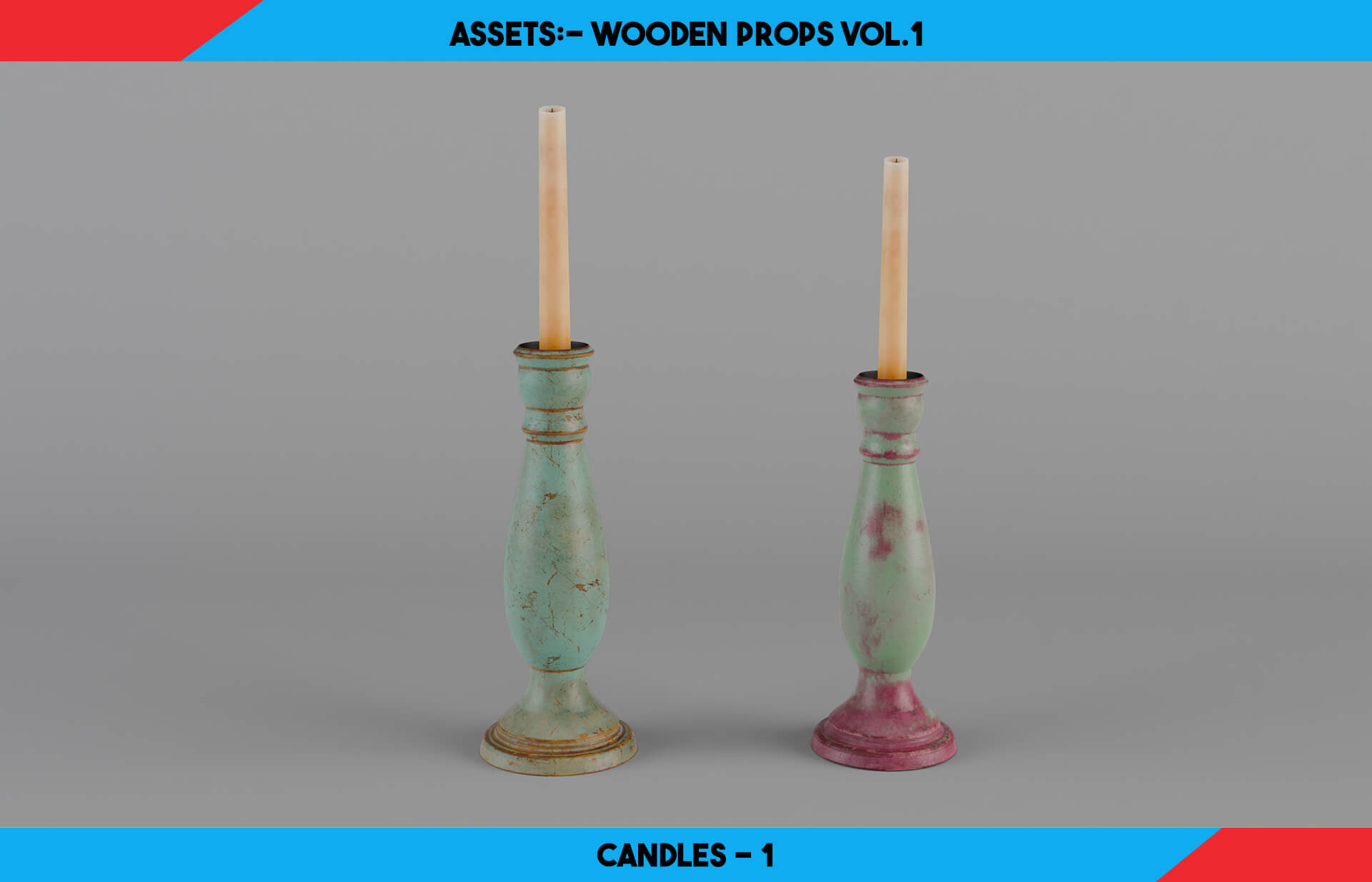 Wooden Props Vol 1 - 3D Model by redrust