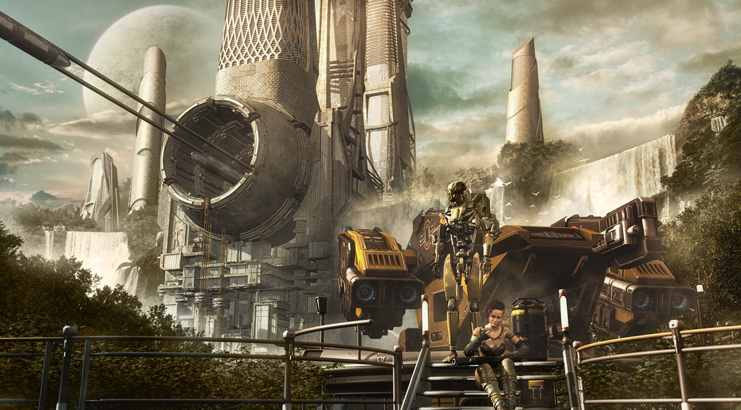 Terminus 3D Render, Digital Art by RedSpartan